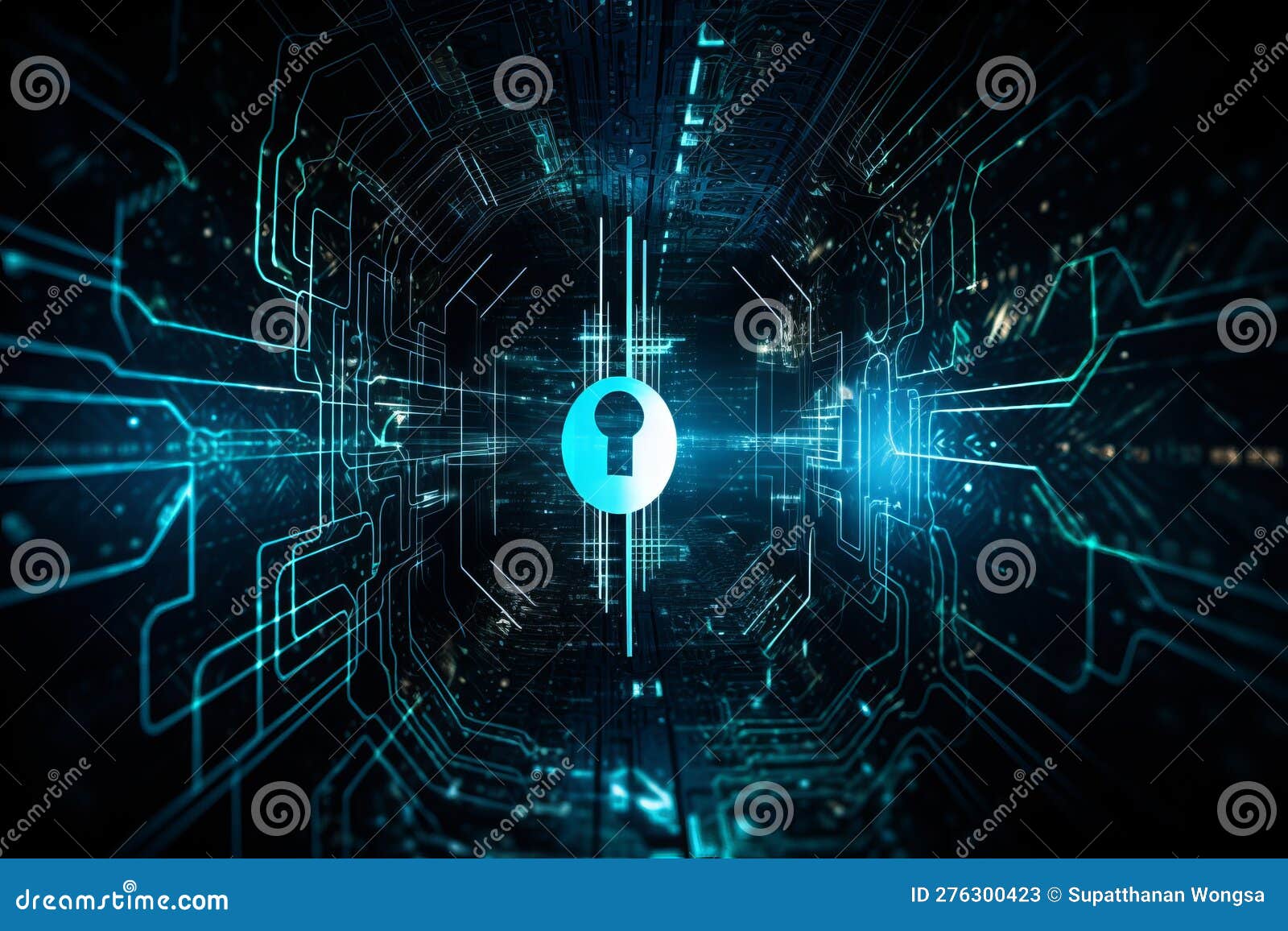 Cyber Security from Generative Ai Stock Illustration - Illustration of ...