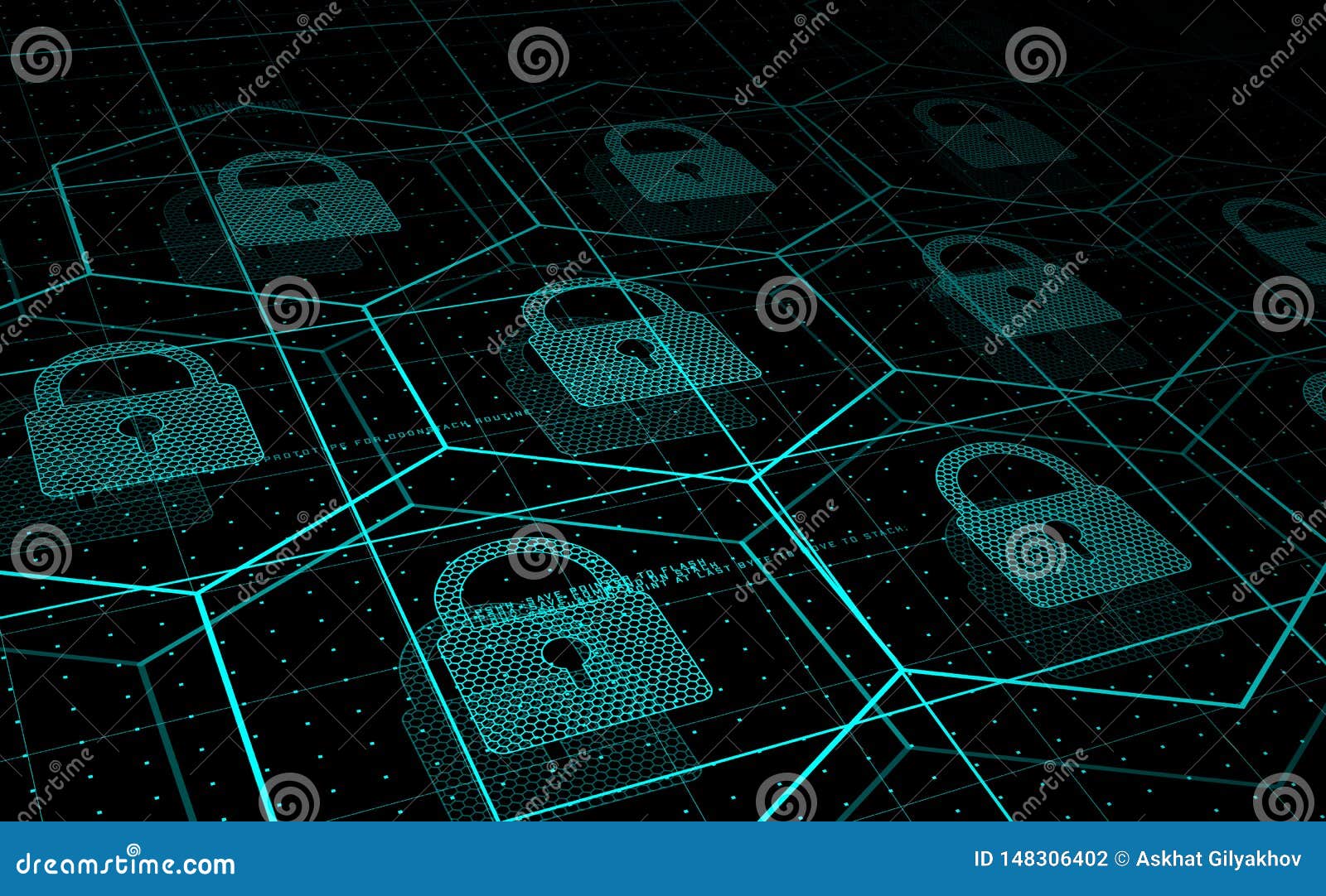 Cyber Security, Information Security Stock Vector - Illustration of ...