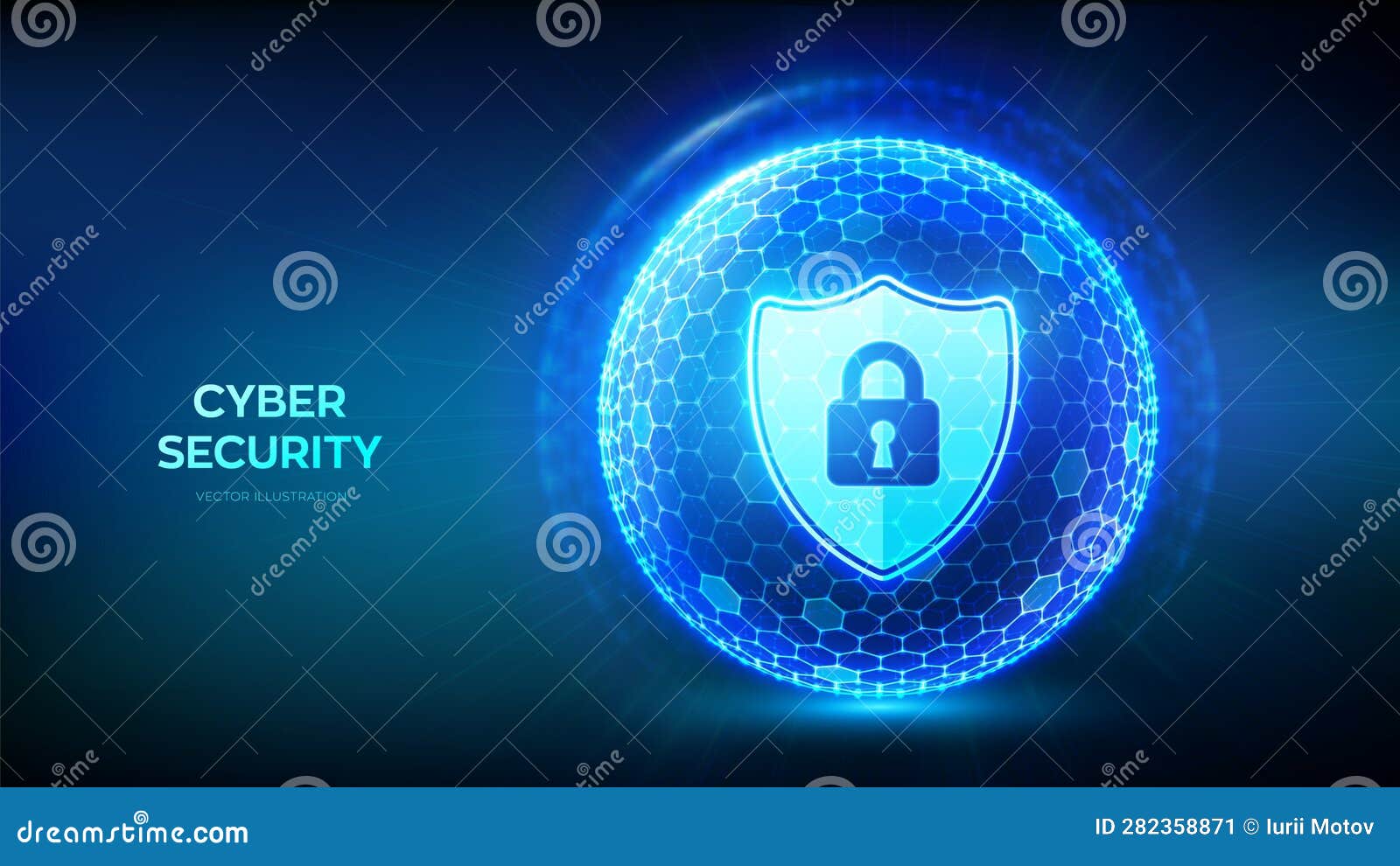 Cyber Security. Information Protect and or Safe Concept Stock Vector ...