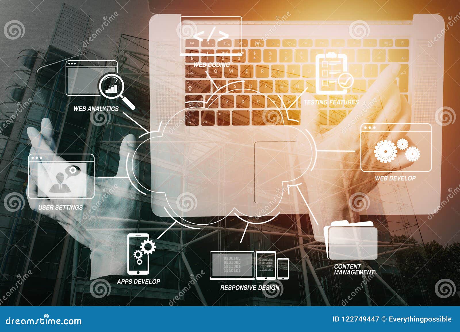 Cyber Security Internet and Networking Concept.Businessman Hand Stock ...