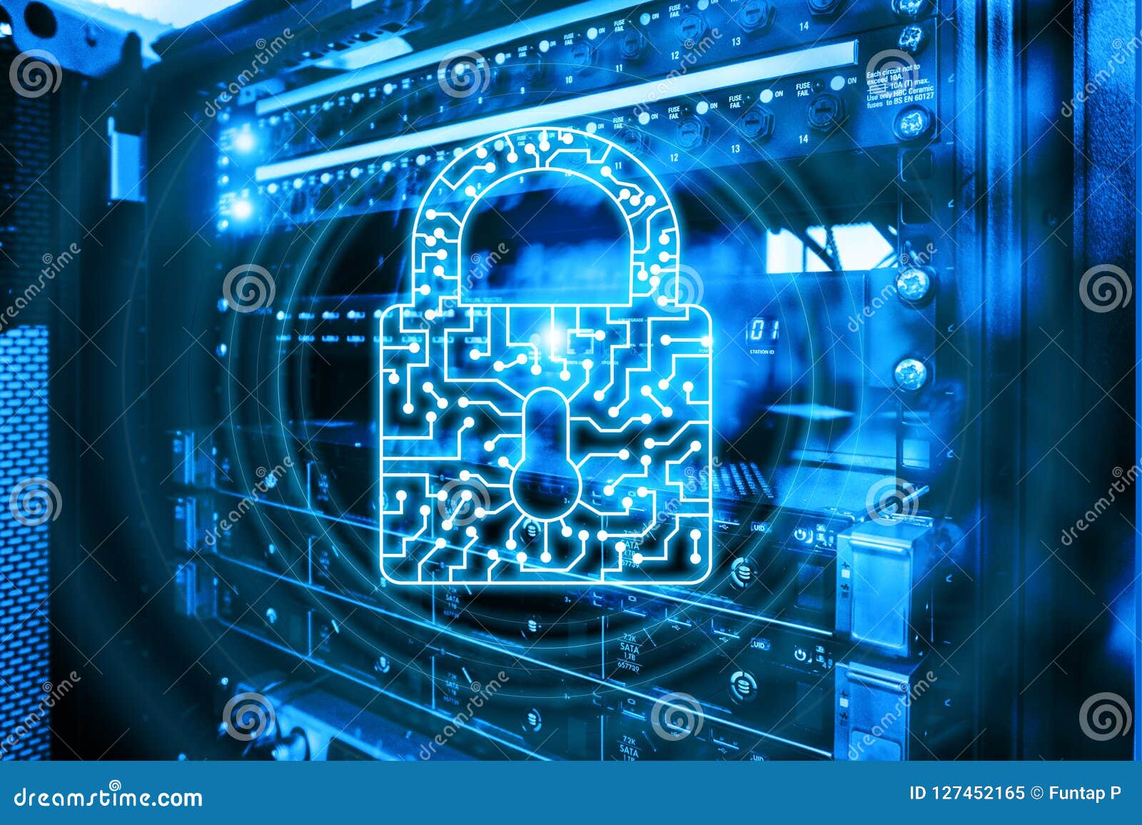 Cyber Security Lock Icon Information Privacy Data Protection Internet ...