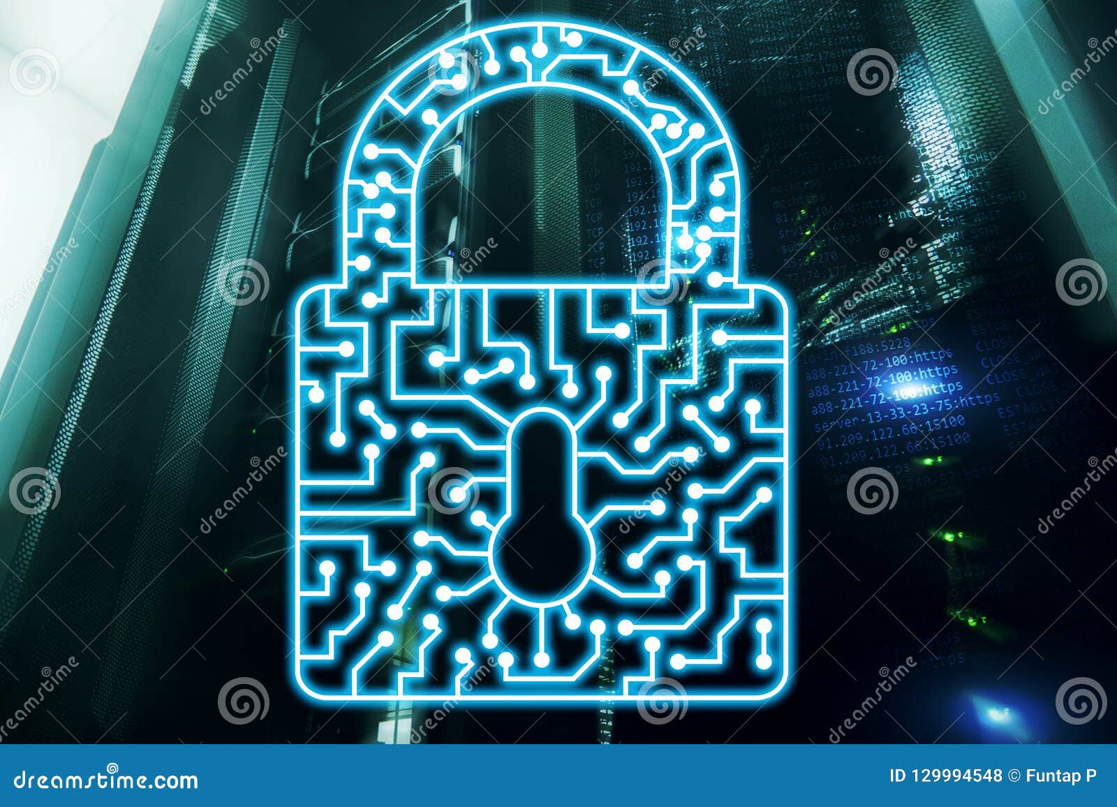 Cyber Security Lock Icon Information Privacy Data Protection Internet ...