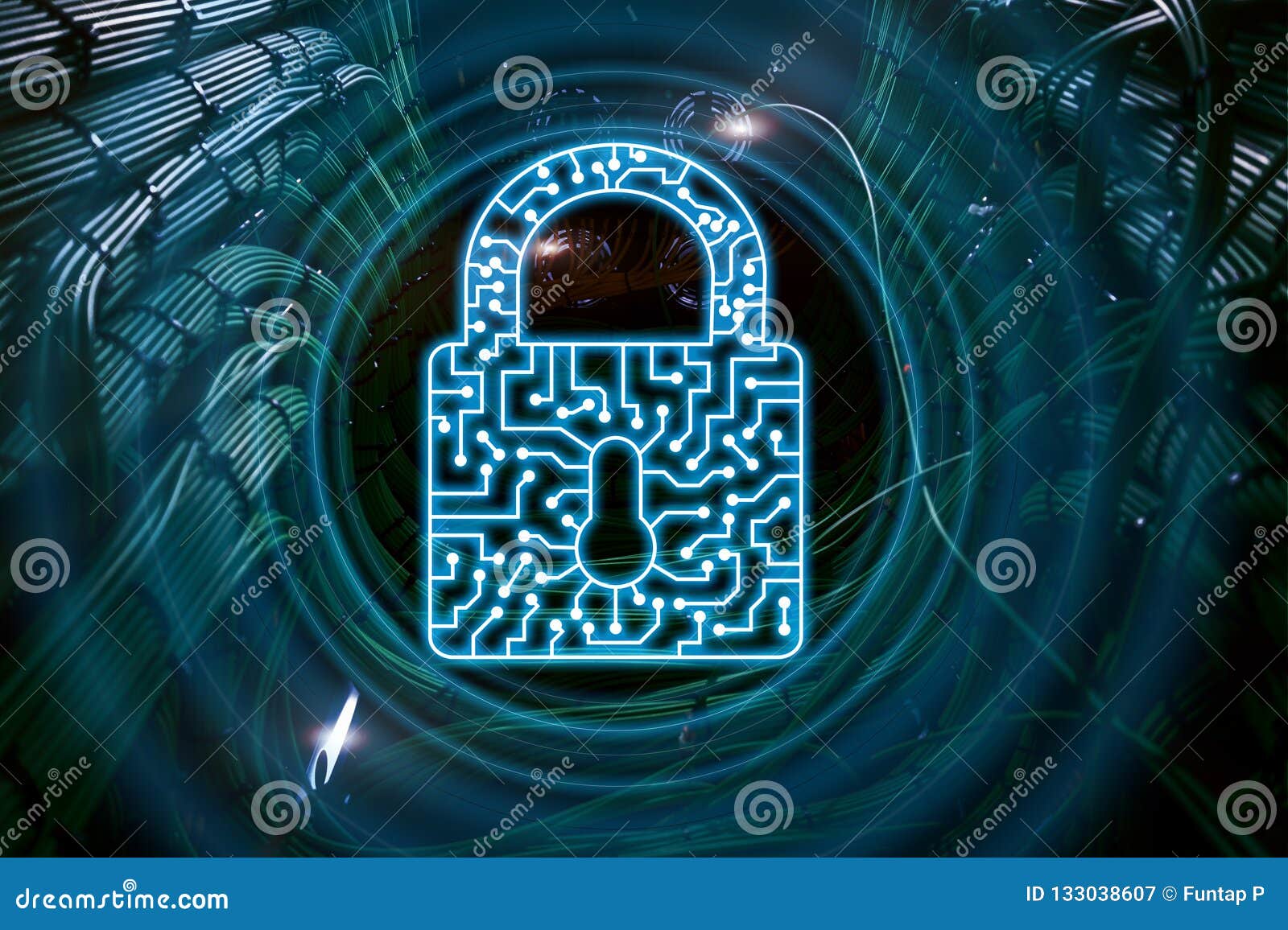 Cyber Security Lock Icon Information Privacy Data Protection Internet ...
