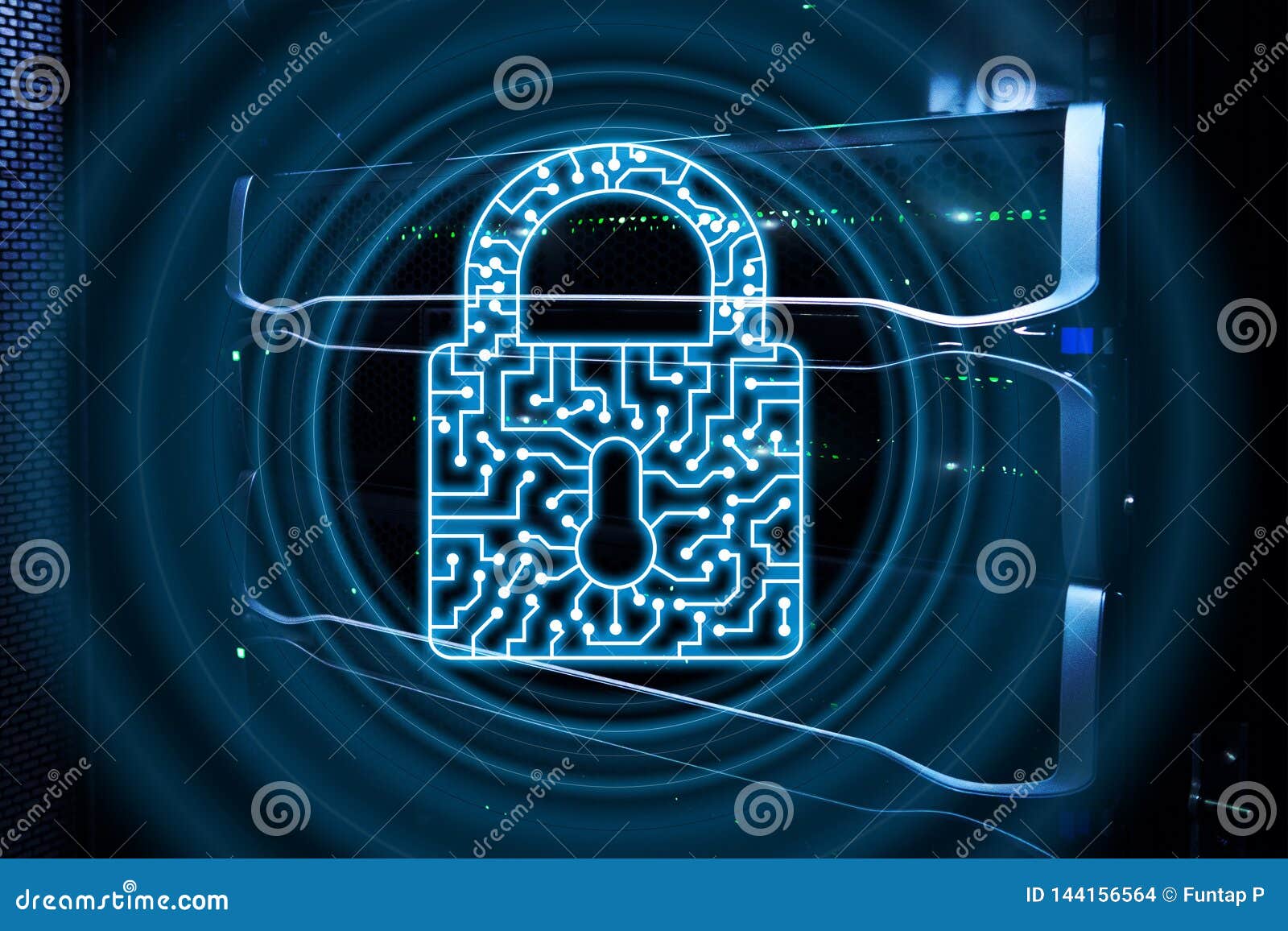 Cyber Security Lock Icon Information Privacy Data Protection Internet ...