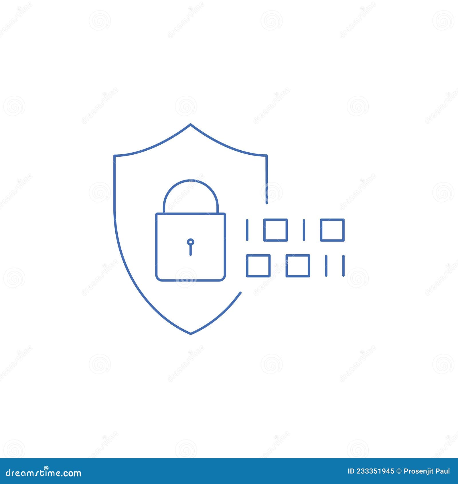 Cyber Security Lock Icon Vector Stock Vector - Illustration of symbol ...