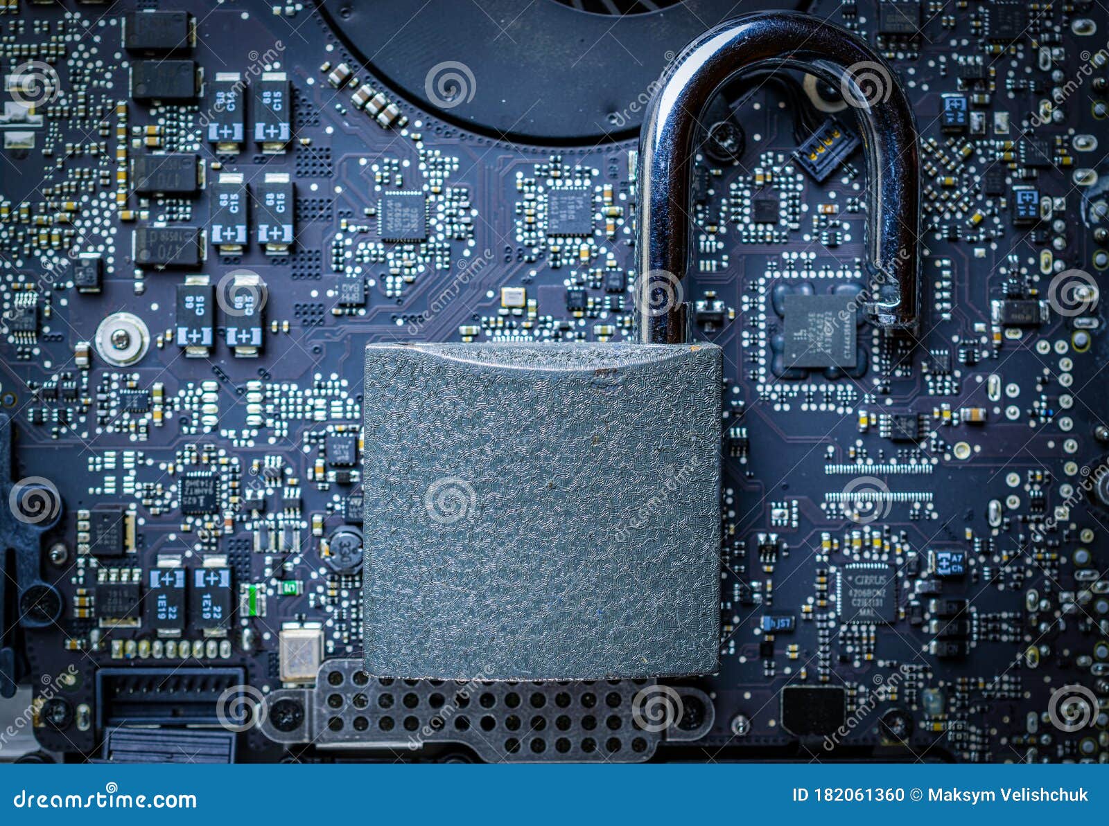 Cyber Security Lock. Security Computer Data Internet Protection with ...