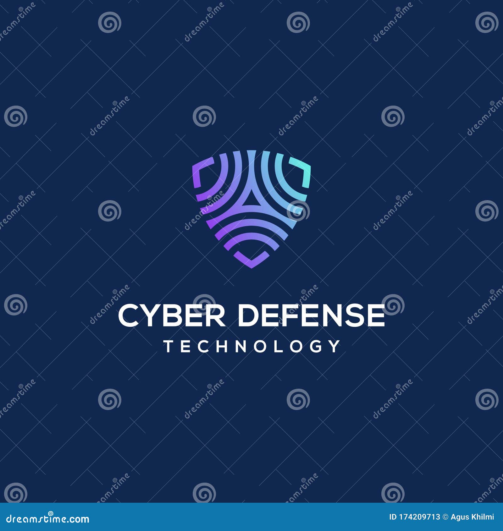 Cyber Security Logo Design Template Stock Vector - Illustration of ...