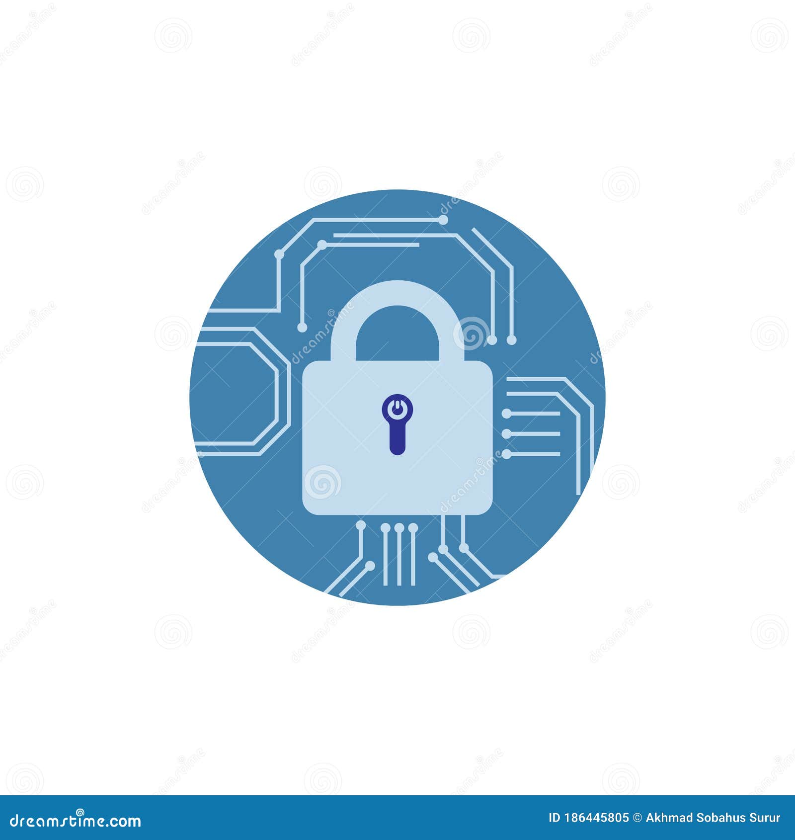 Cyber Security Logo Icon Graphic Stock Illustration - Illustration of ...