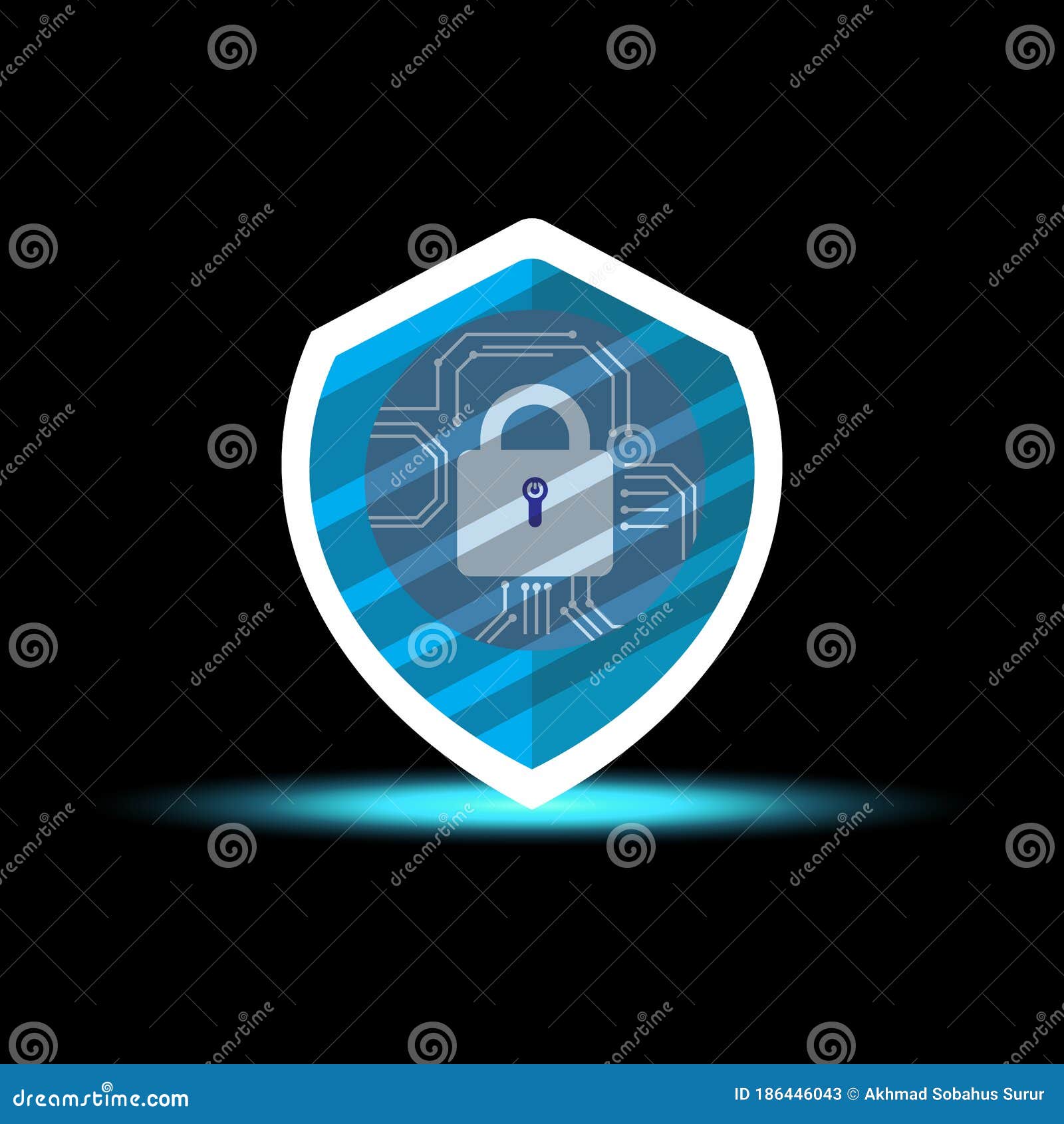 Cyber Security Logo Icon Graphic Stock Illustration - Illustration of ...