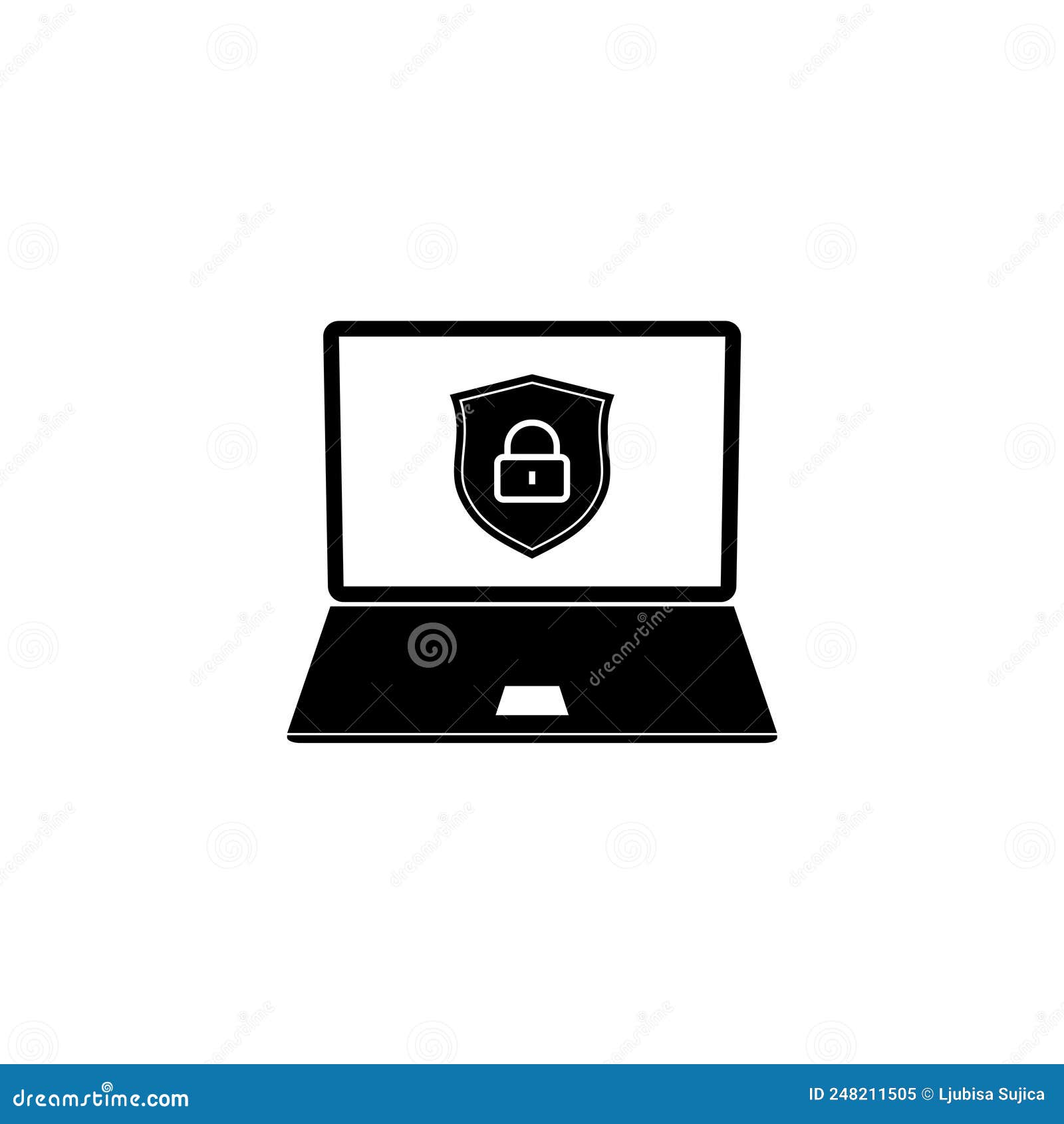 Cyber Security Logo with Shield. Security Shield Concept Isolated on ...