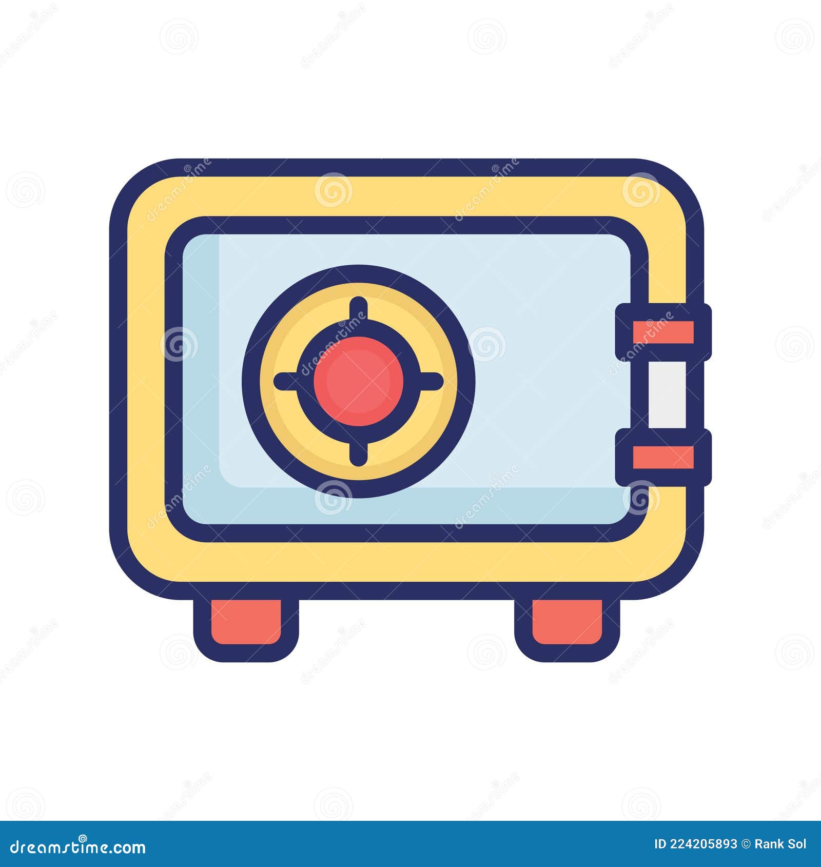 Vault Icon Which Can Easily Modify or Edit Stock Vector - Illustration ...