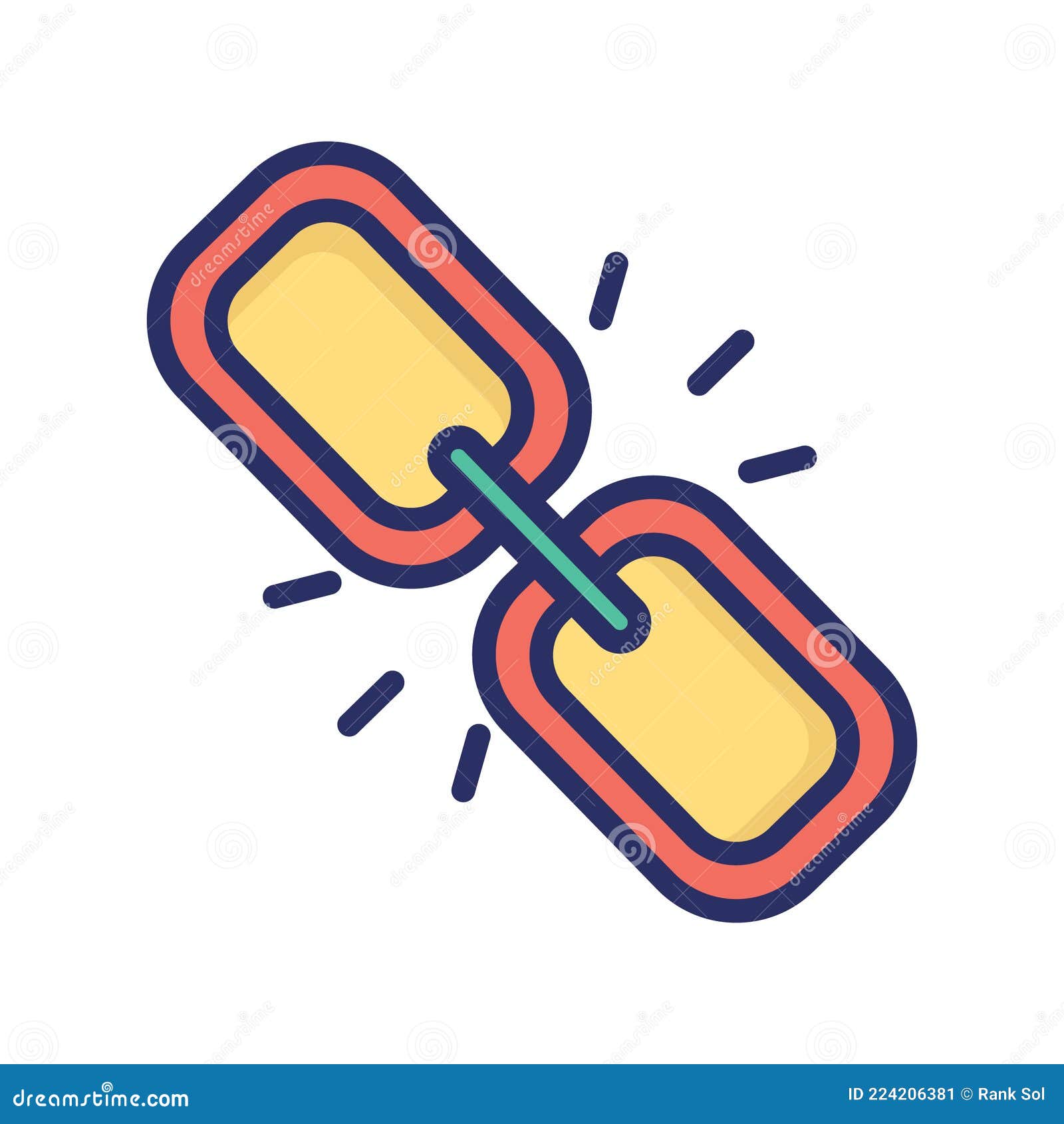 Linkage Icon Icon Which Can Easily Modify or Edit Stock Vector ...