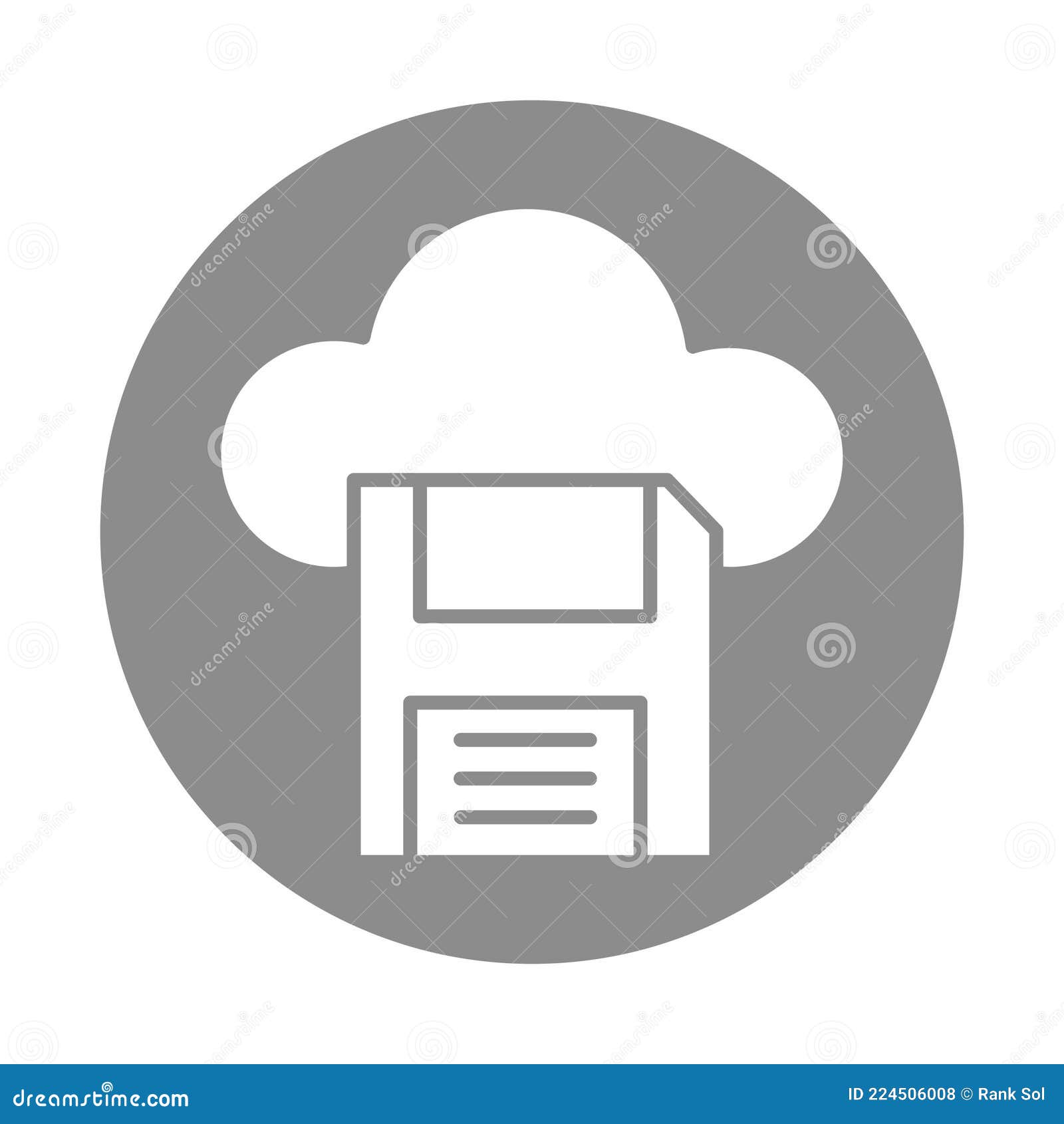 Cloud Datastore Icon Which Can Easily Modify or Edit Stock Vector ...