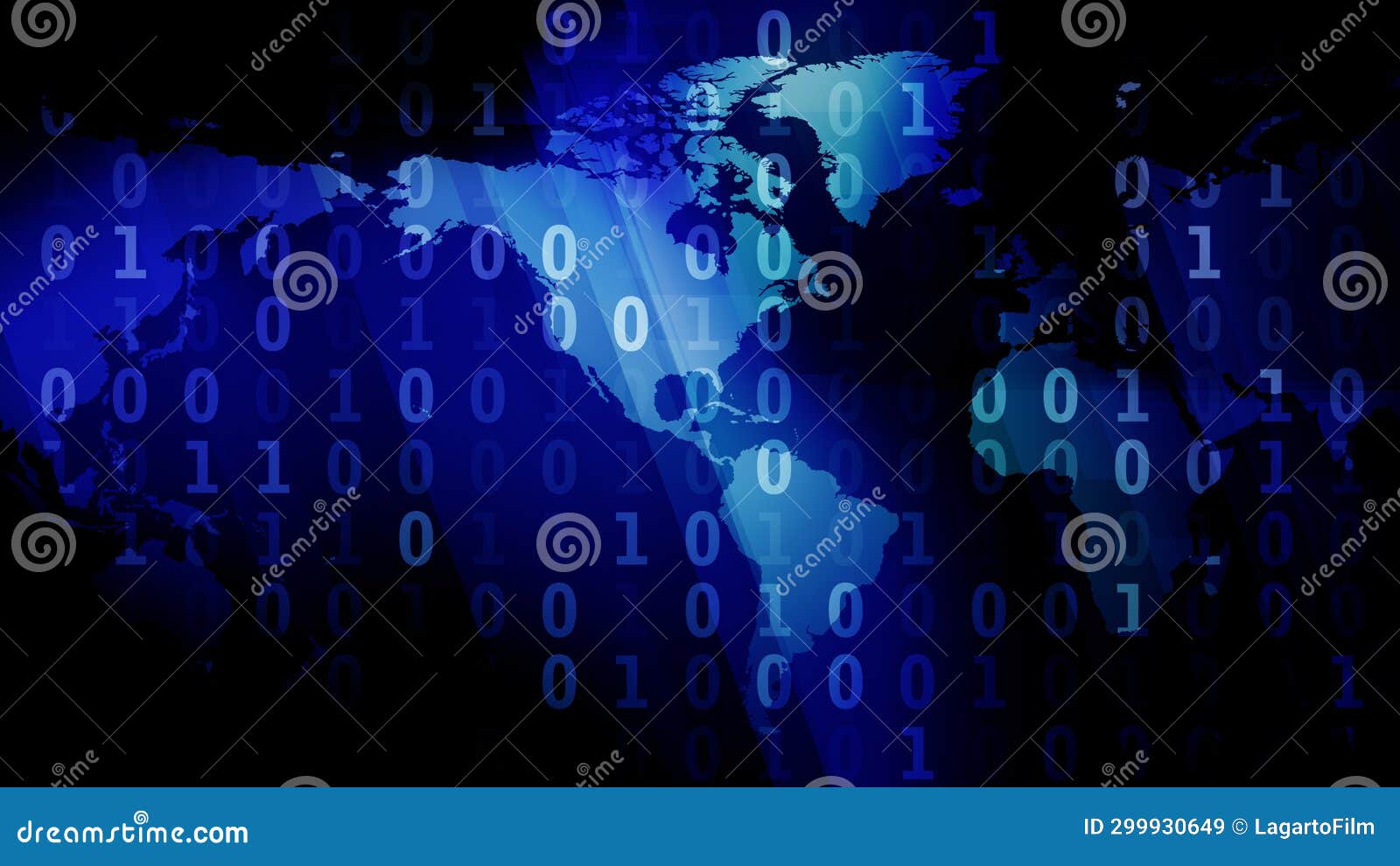 Algorithm Mapping Binary Code In Digital World Of Cybersecurity And Global Communication For