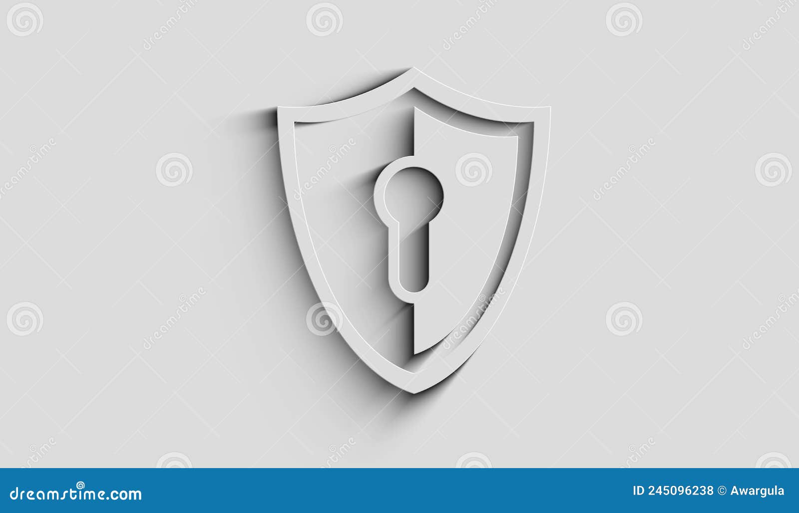 Cyber Security and Digital Network Protection Symbol Concept 3d ...