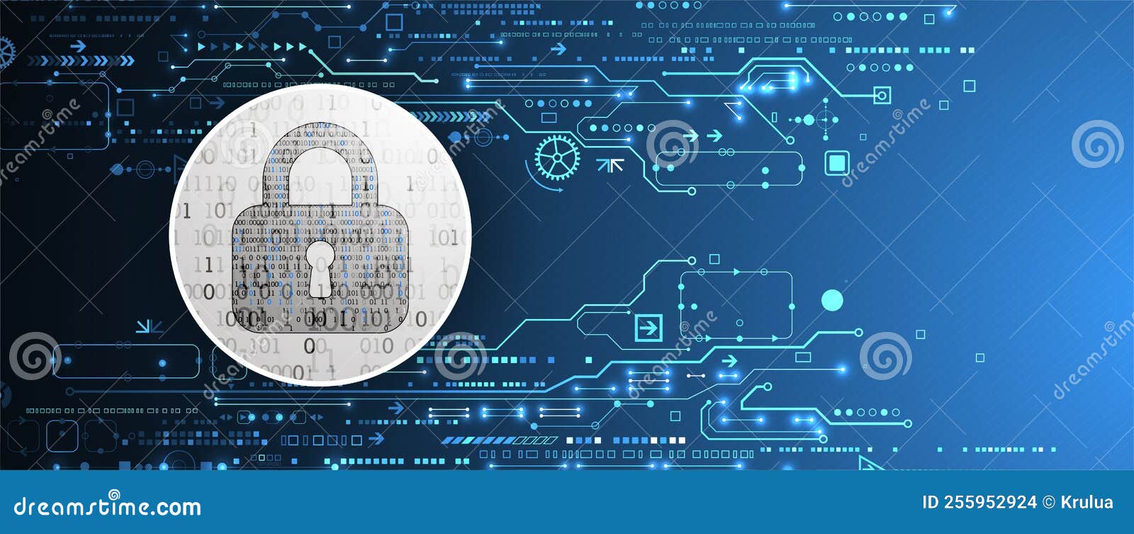 Cyber Security or Network Protection. System Privacy Stock Vector ...