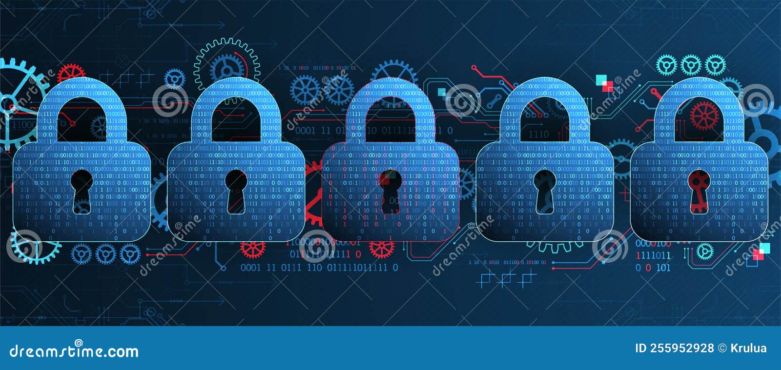 Cyber Security or Network Protection. System Privacy Stock Vector ...