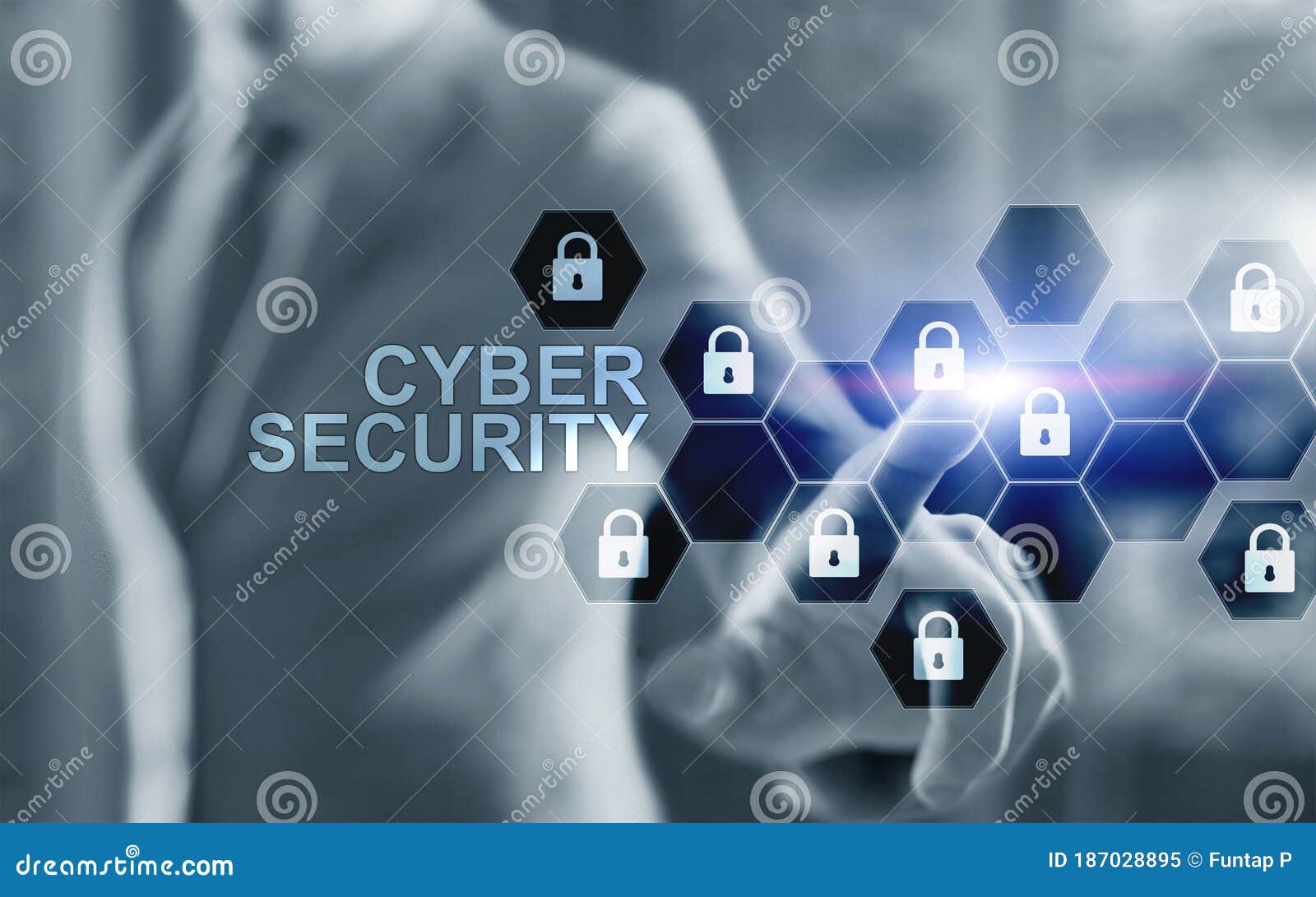 Cyber Security 2021. Organization Data Protection Concept. Stock ...