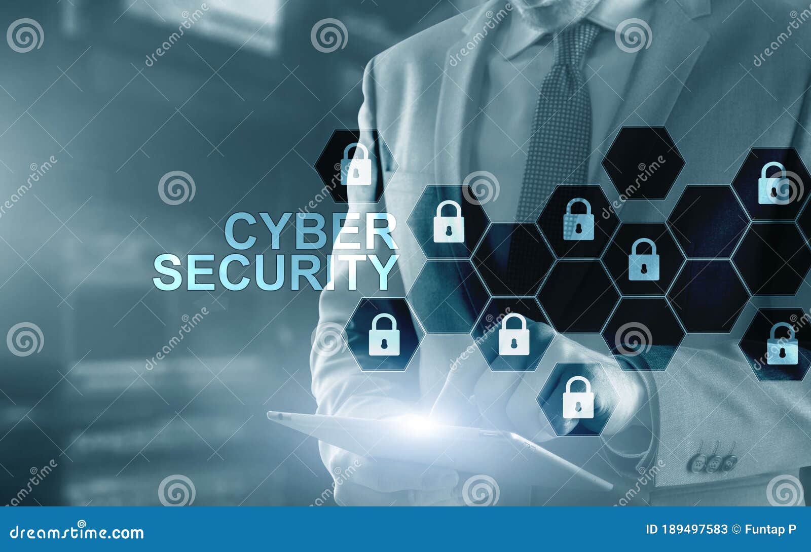 Cyber Security 2021. Organization Data Protection Concept. Stock Image ...