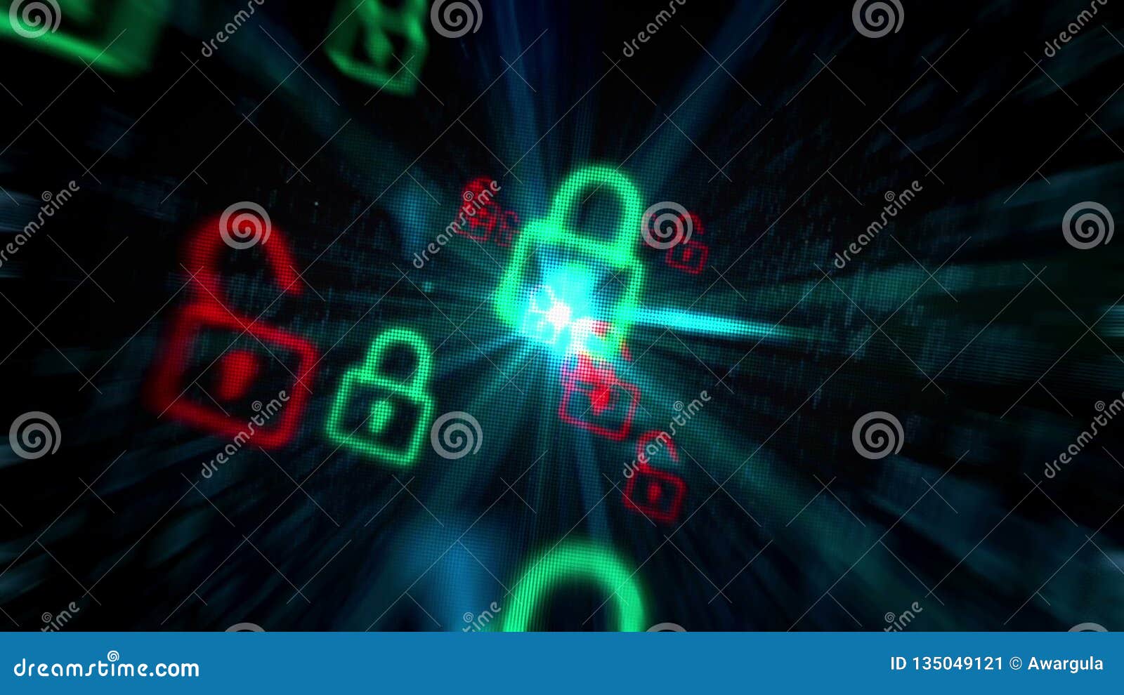 Cyber Security Padlock Pixel Concept Stock Video - Video of pixel ...