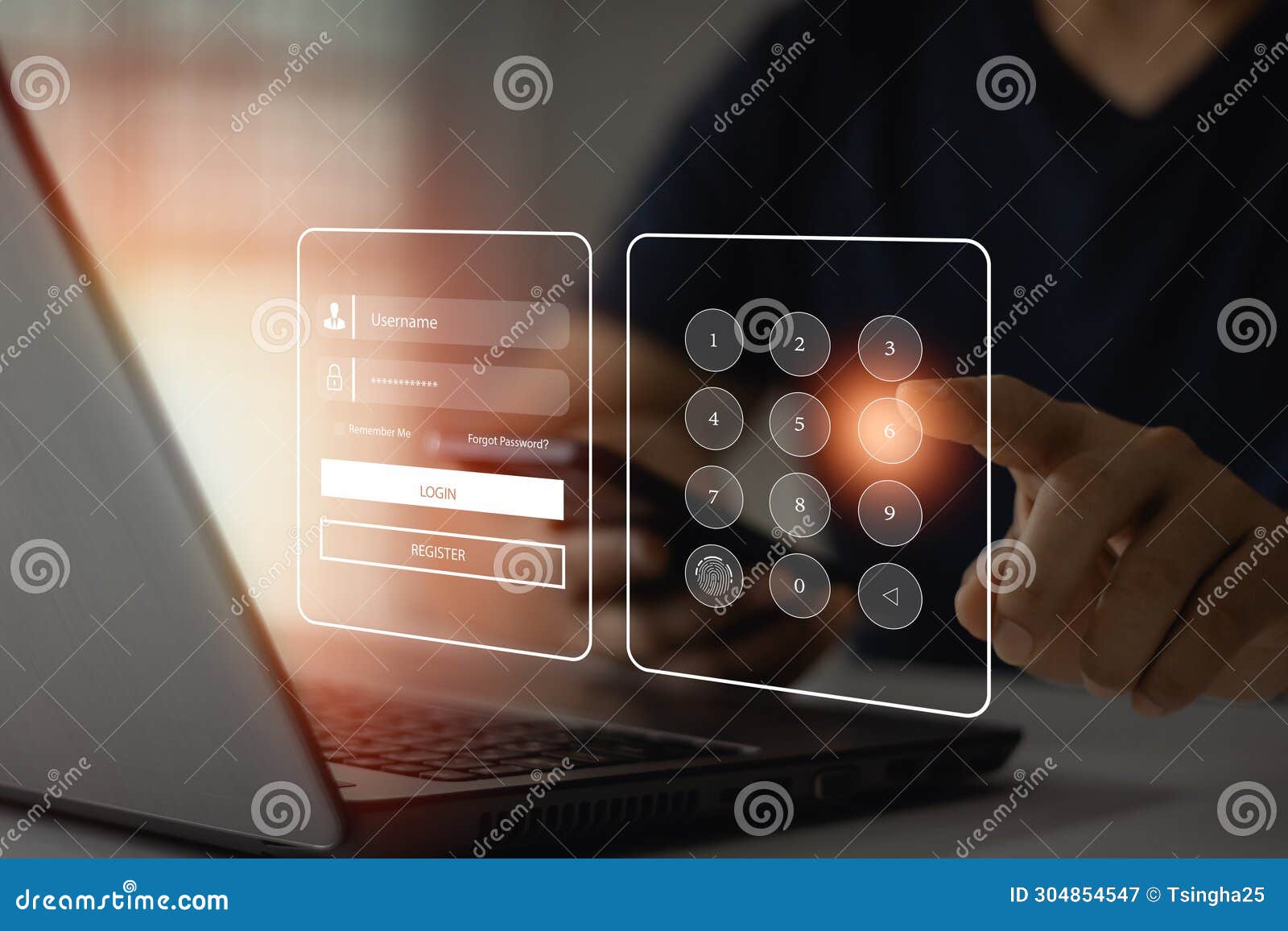 Cyber Security and Password Login Online Concept. User, Identification ...
