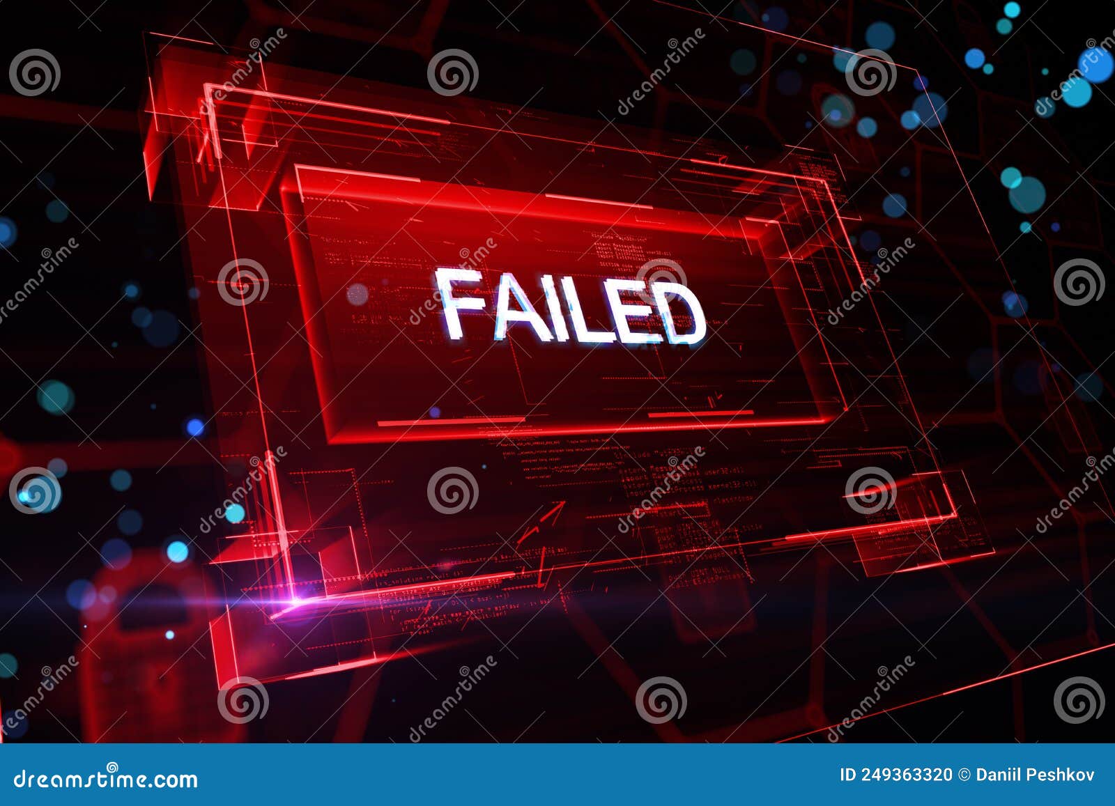 Cyber Security or Personal Data Protection Concept with Digital Red ...