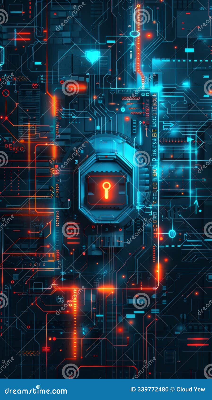 Cyber Security Poster with Prevention Measures. Stock Illustration ...