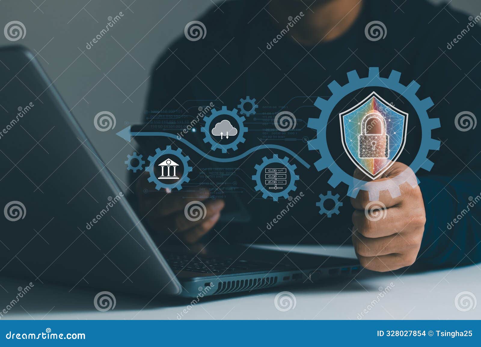 Cyber Security Privacy Data Protection Concept, Secured Access To User ...