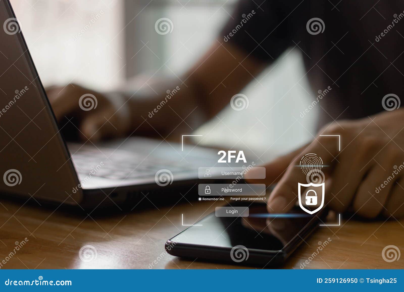 Cyber Security Protection With 2fa Two Factor Authentication