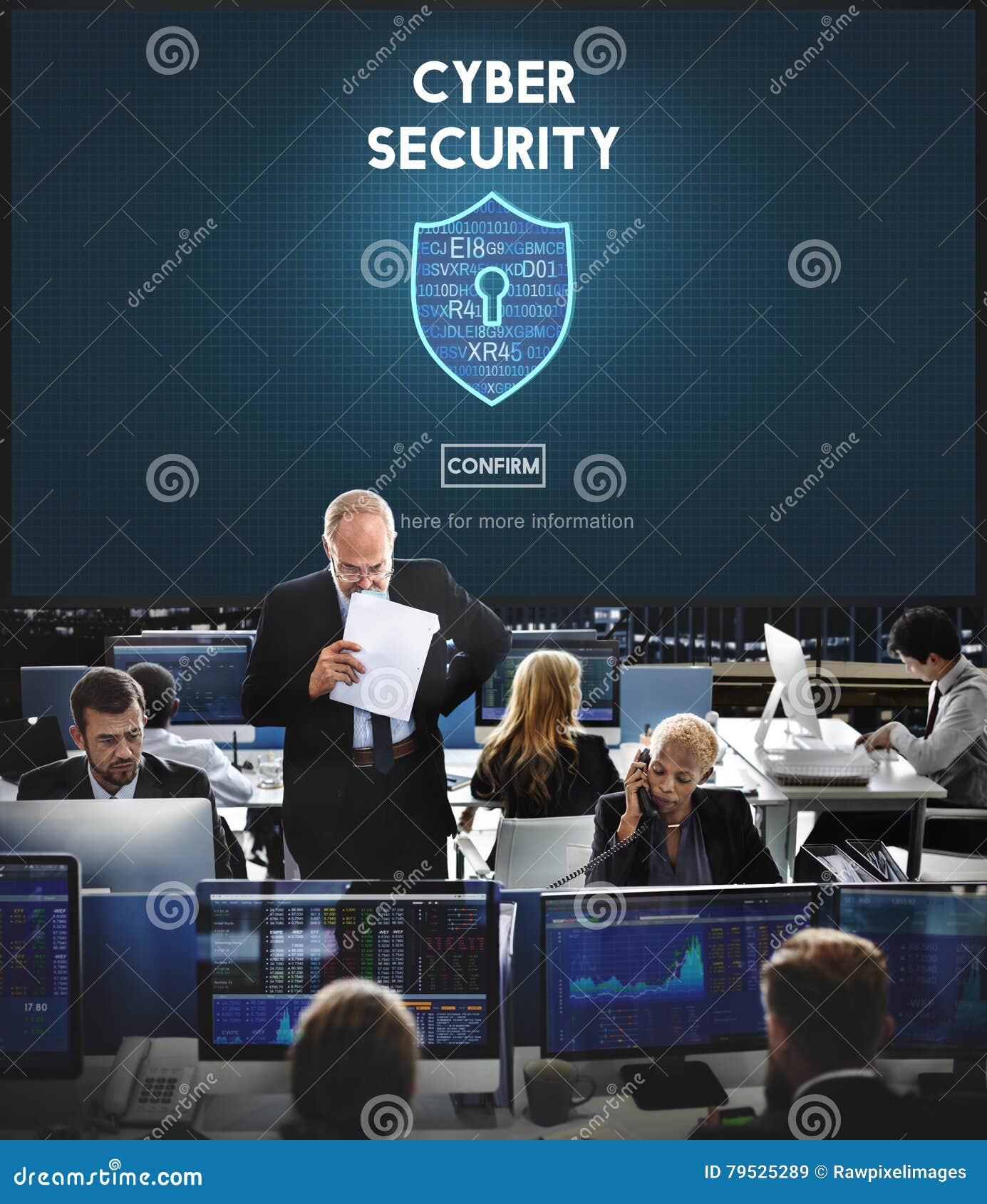 Cyber Security Protection Firewall Interface Concept Stock Image ...