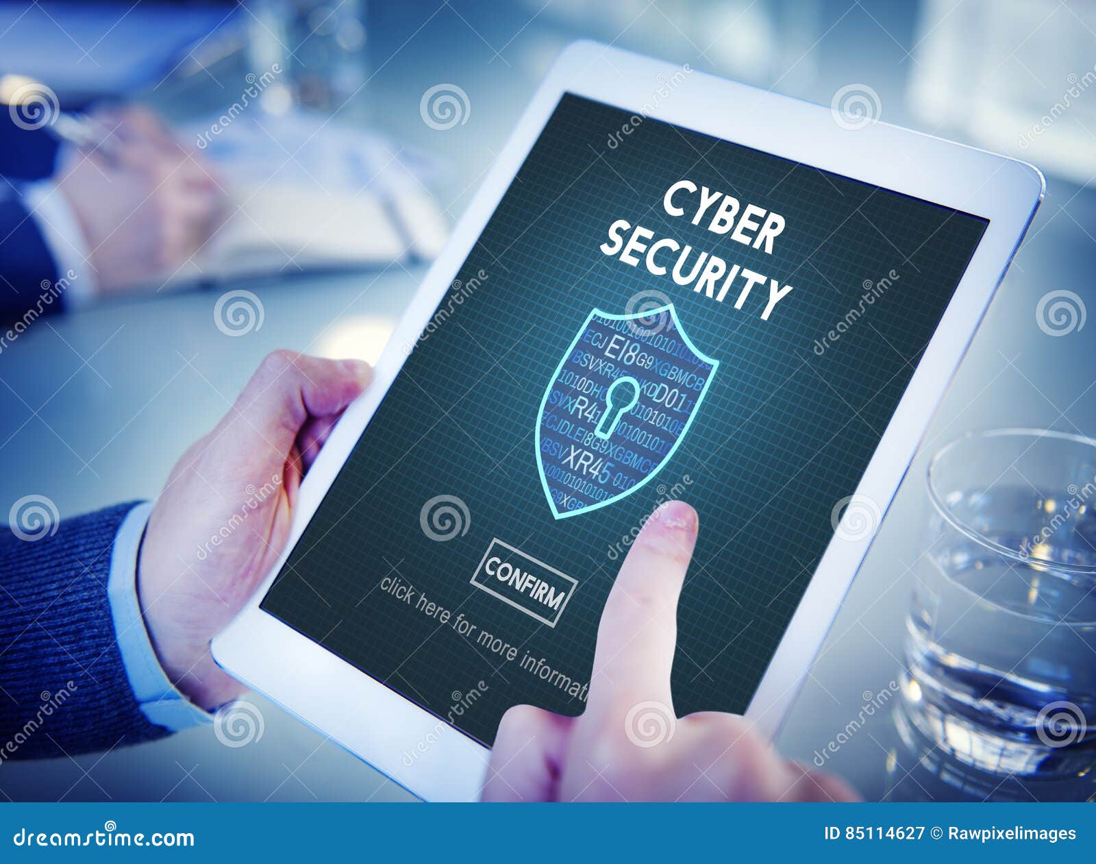 Cyber Security Protection Firewall Interface Concept Stock Image ...