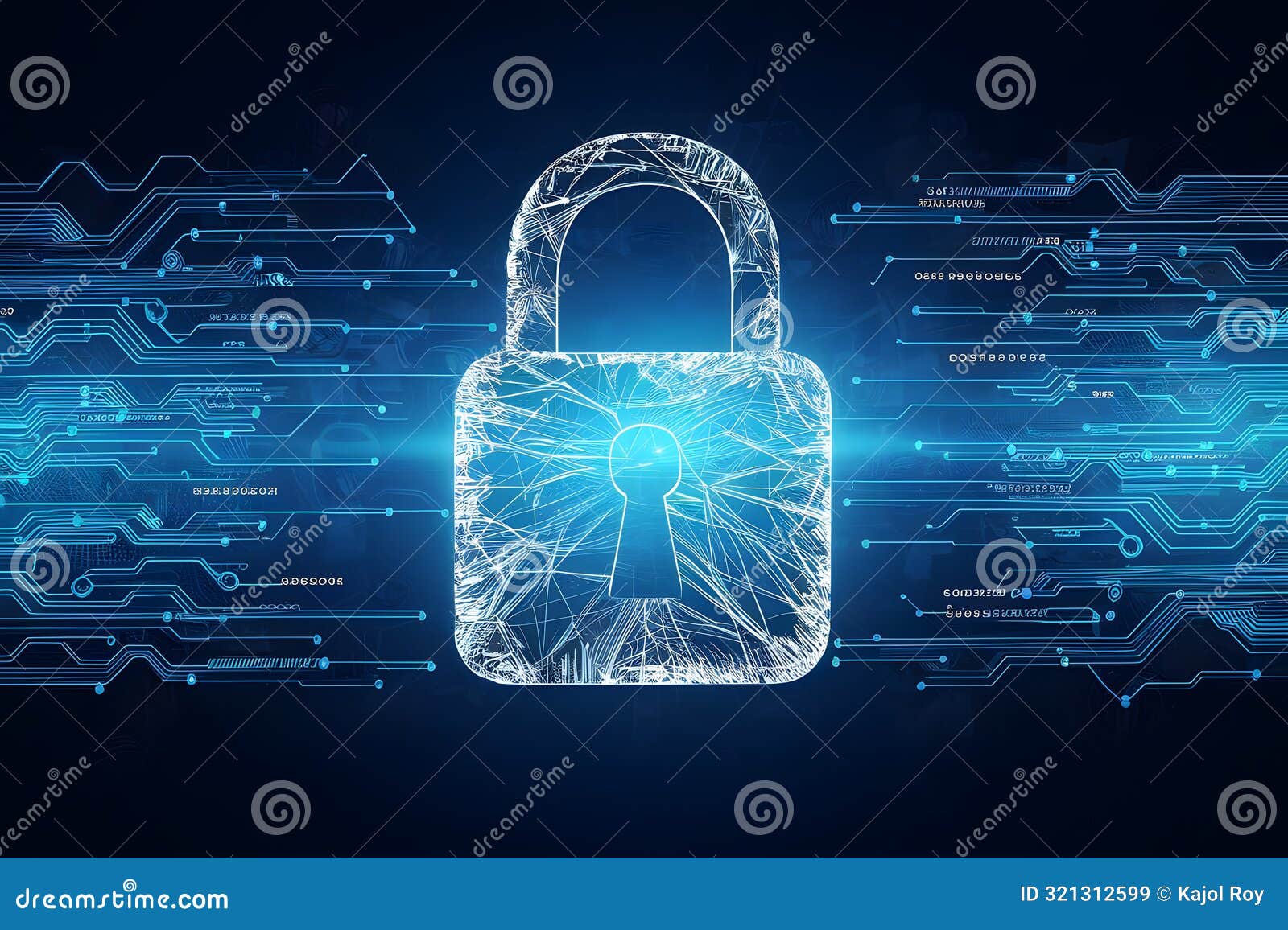 Internet Digital Security Technology Concept for Business Background ...