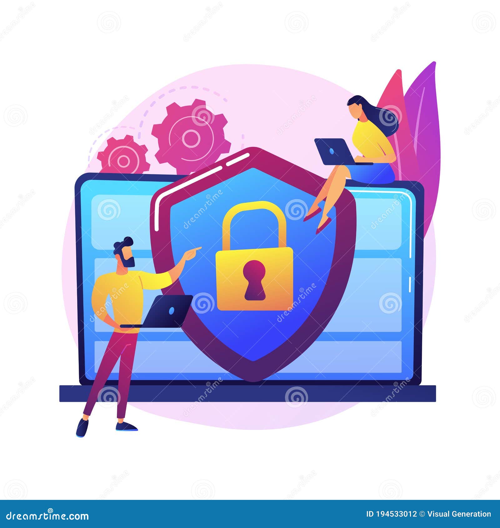 Risk Mitigation Line Icon Cartoon Vector | CartoonDealer.com #232771427