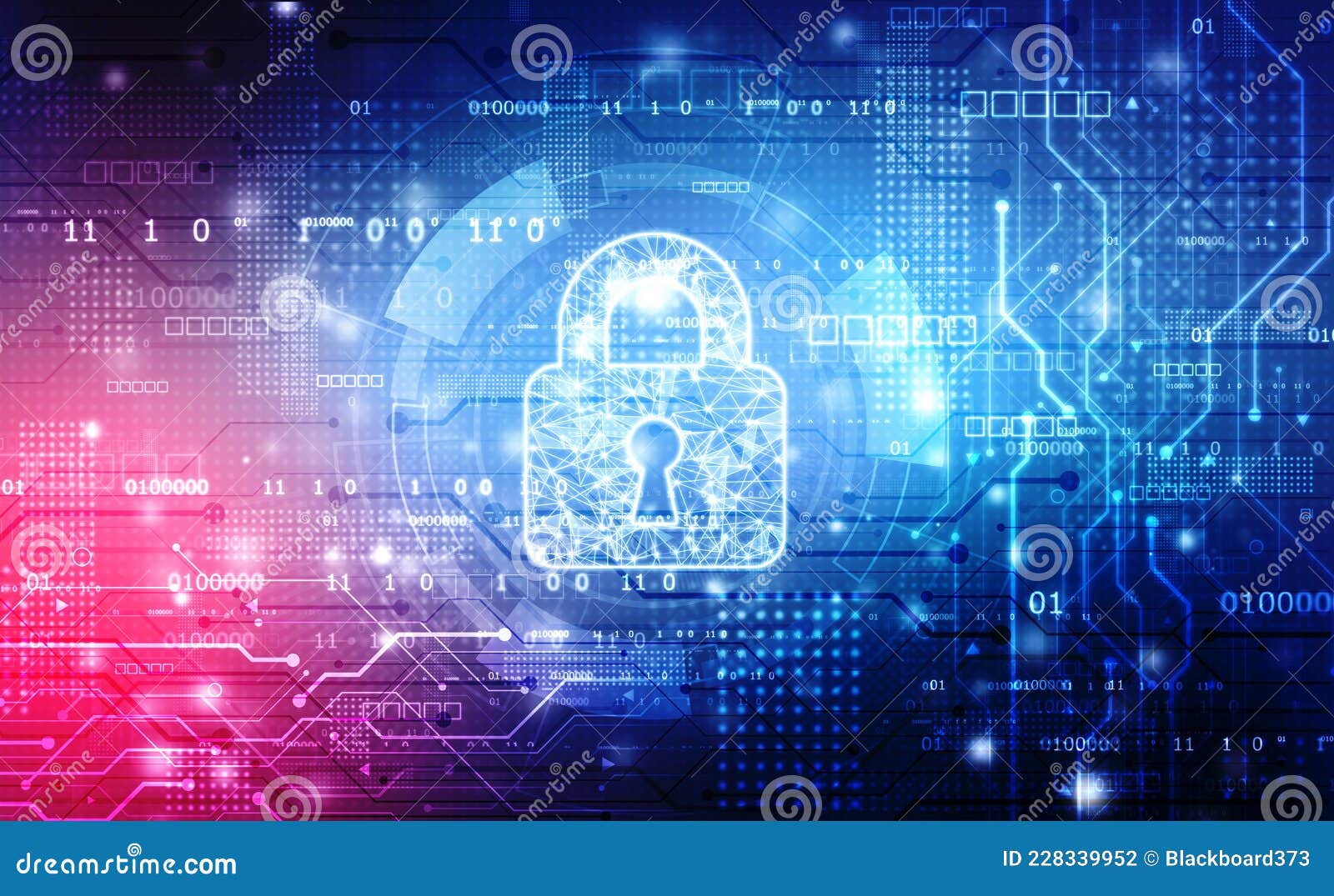 Cyber Security and Safety Information, Personal Data Concept. Digital ...