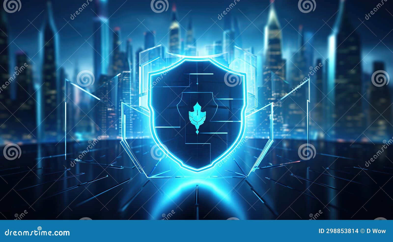 Cyber Security Shield. Security and Privacy Mechanism. Stock ...