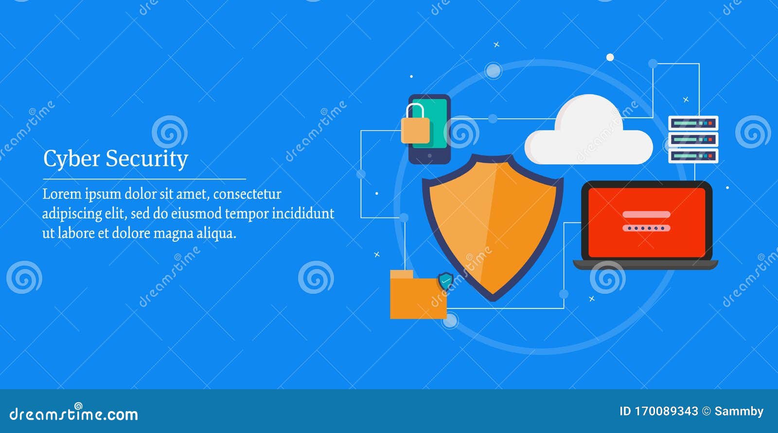 Cyber Security, Data Protection, Internet Cloud with Secure Login ...