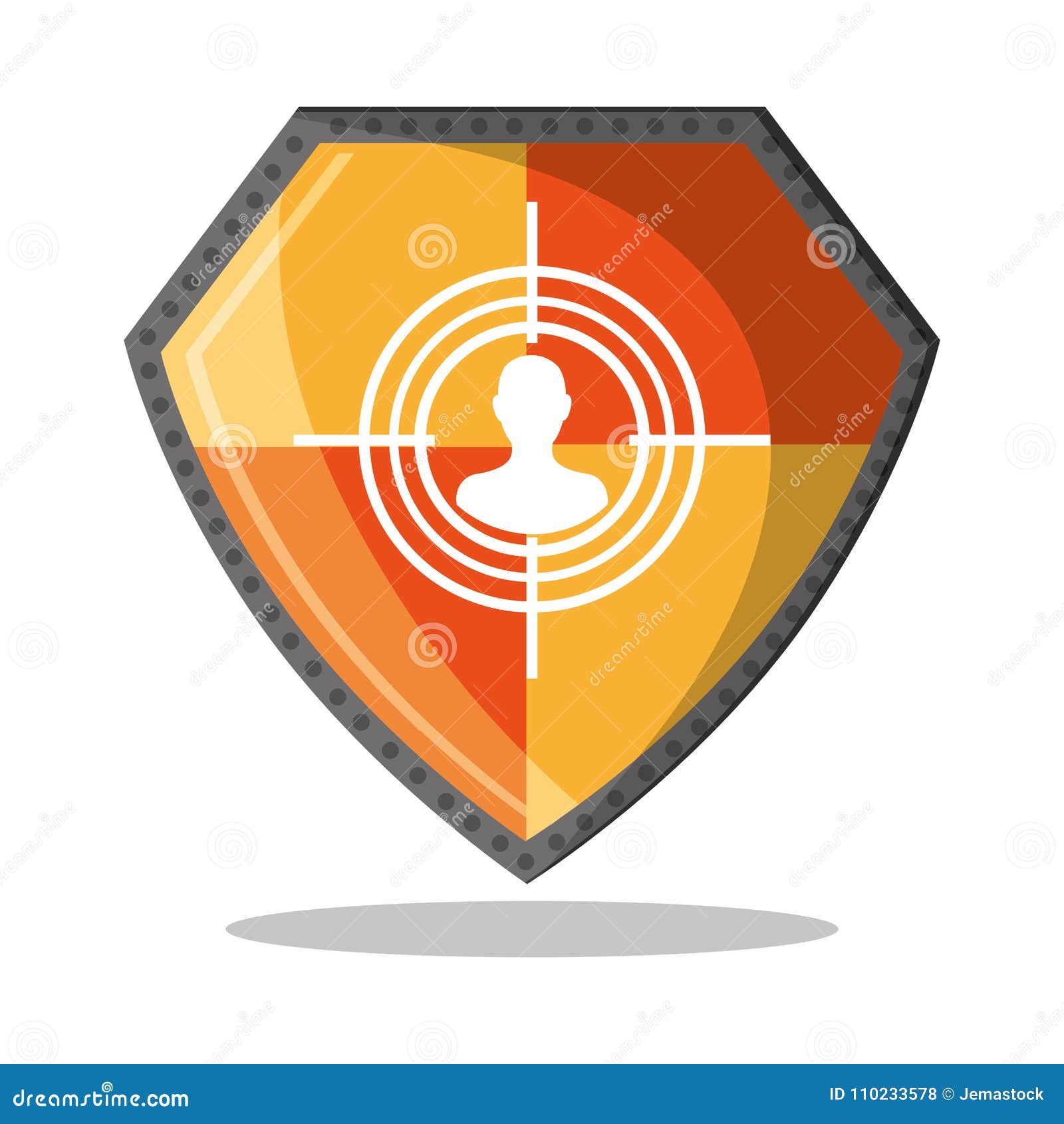 Cyber Security Shield Protection Hacker Stock Vector - Illustration of ...