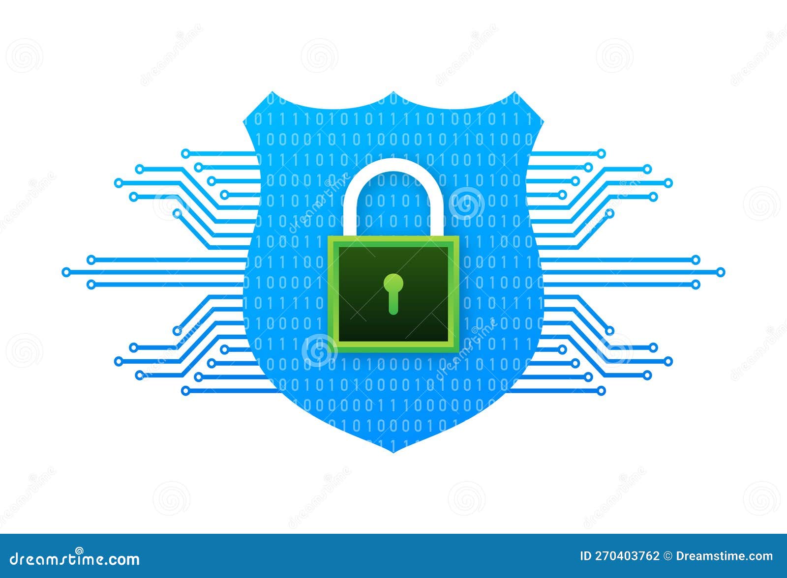 Cyber Security Shield. Security Shield Concept. Internet, Network ...