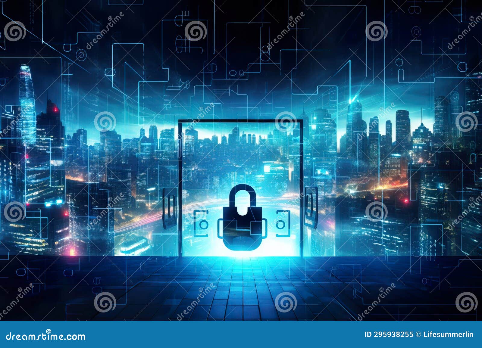 Cyber Security Shielding Your Data Stock Image - Image of digital ...