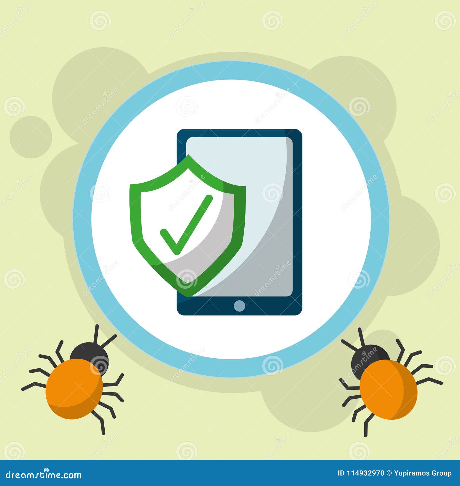 Cyber security concept stock illustration. Illustration of hacking ...