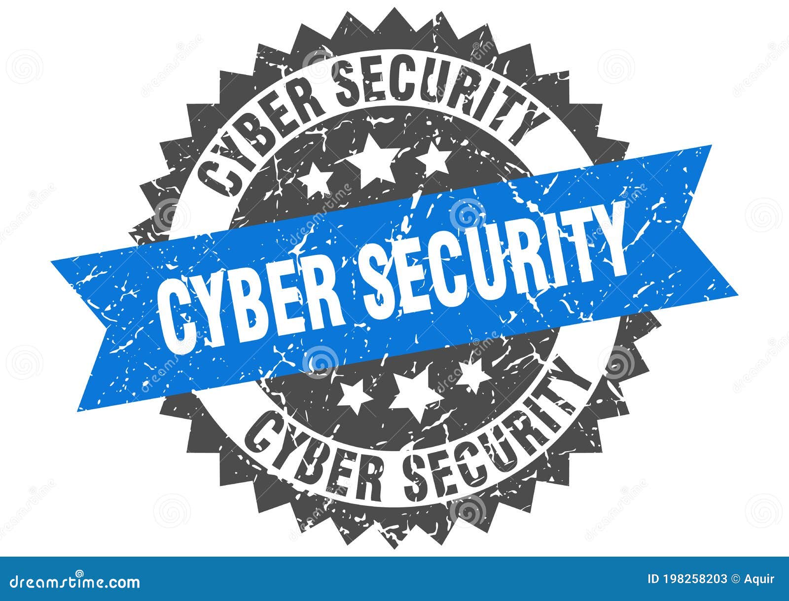 Cyber Security Stamp. Cyber Security Grunge Round Sign Stock Vector ...