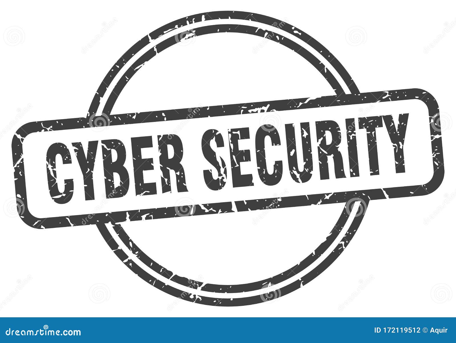 Cyber Security Stamp. Cyber Security Round Grunge Sign Stock Vector ...