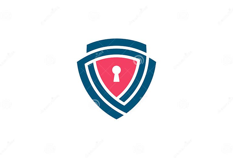 Cyber Security Symbol Design. Vector Logo Template. a Database Shield ...