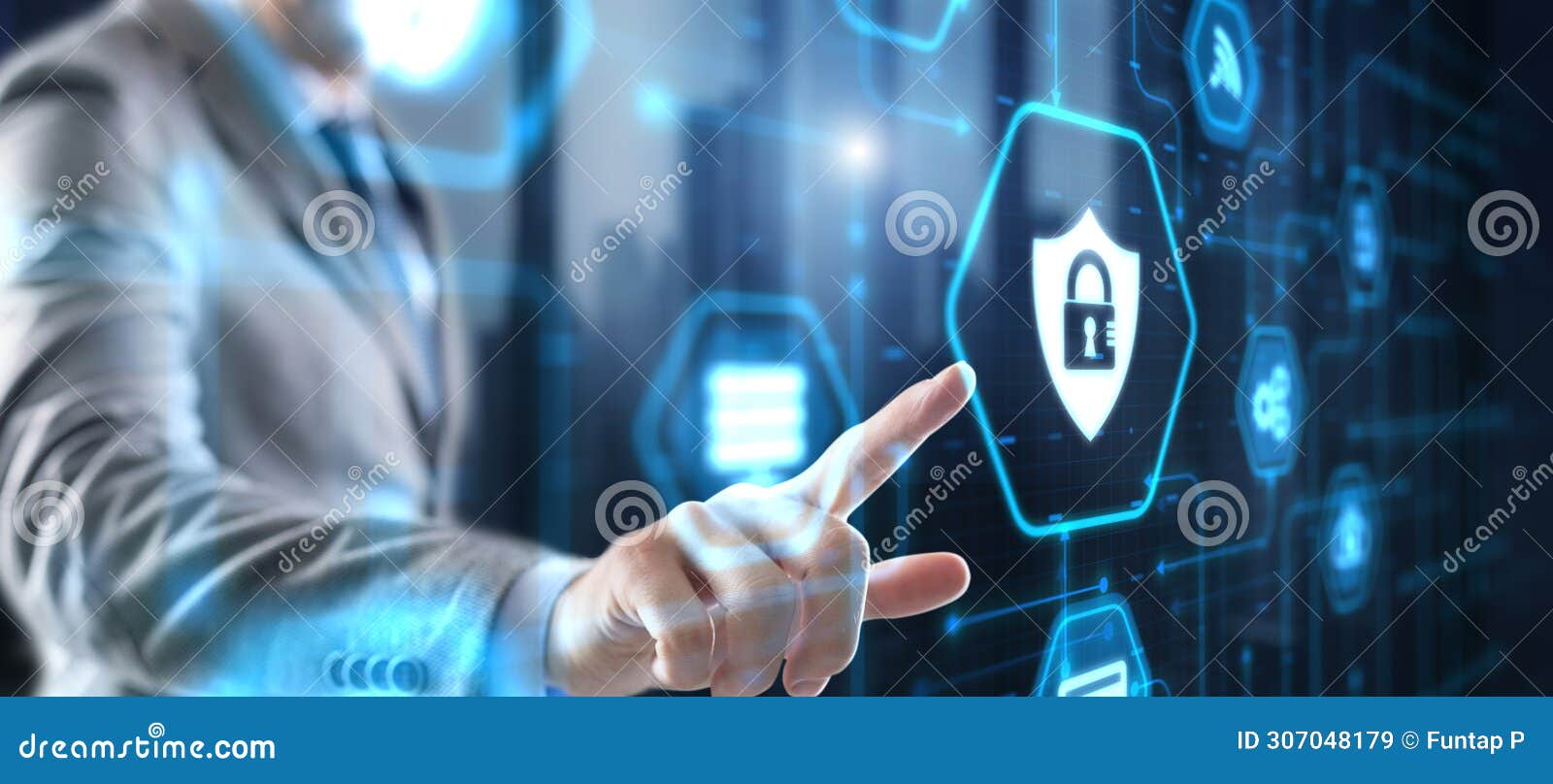 Cyber Security System Abstract Technology Background. Technology ...