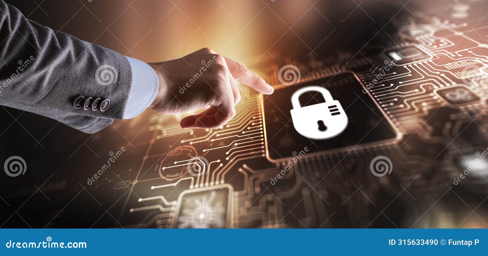 Cyber Security System Abstract Technology Background. Technology ...