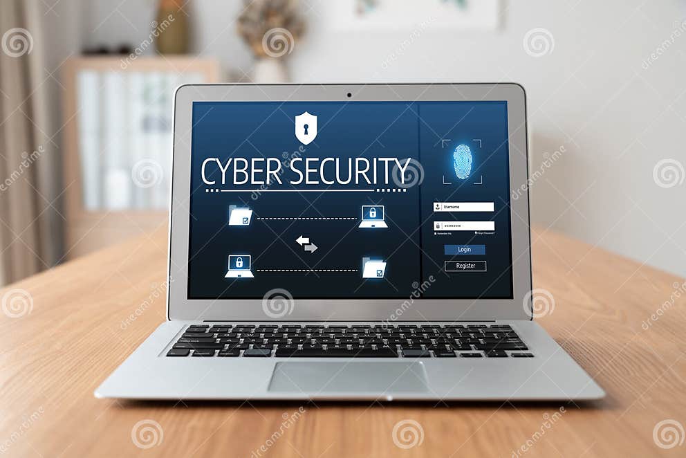 Cyber Security System on Computer Screen Protect Private Information ...