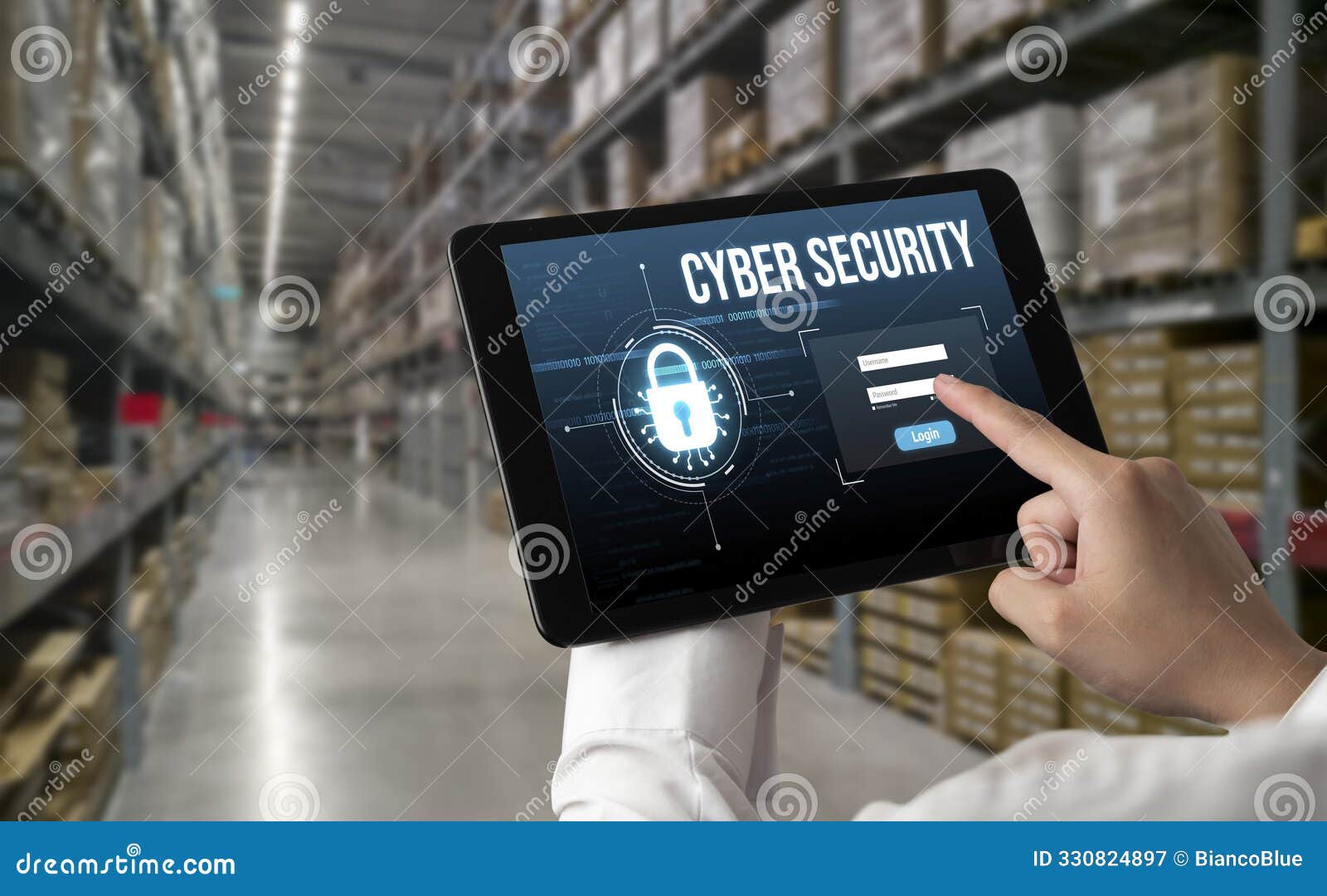 Cyber Security System on Computer Screen Protect Private Information ...