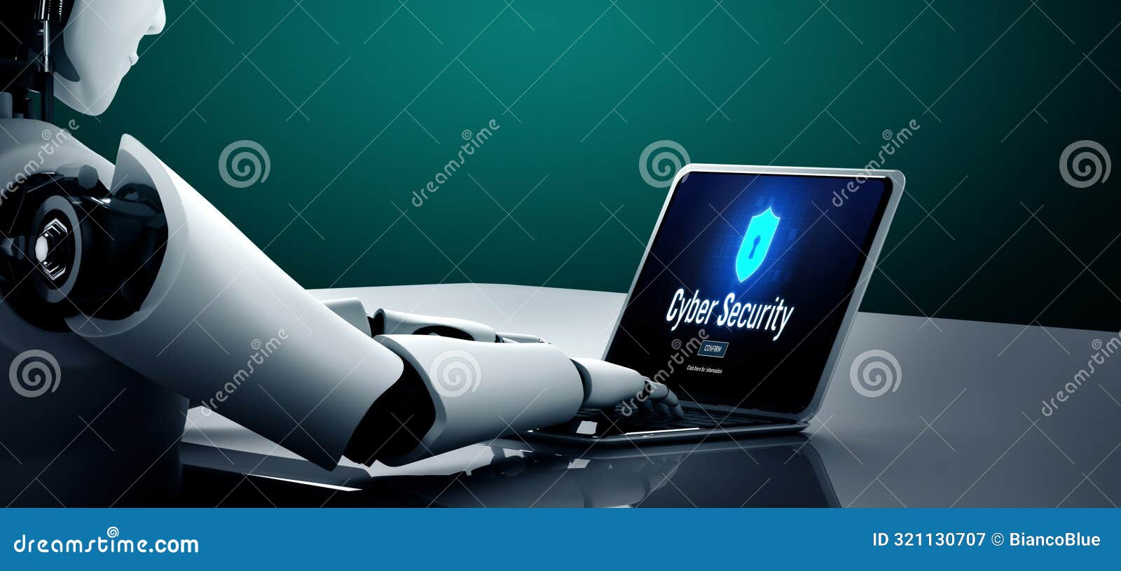 Cyber Security System on Computer Screen Protect Private Information ...