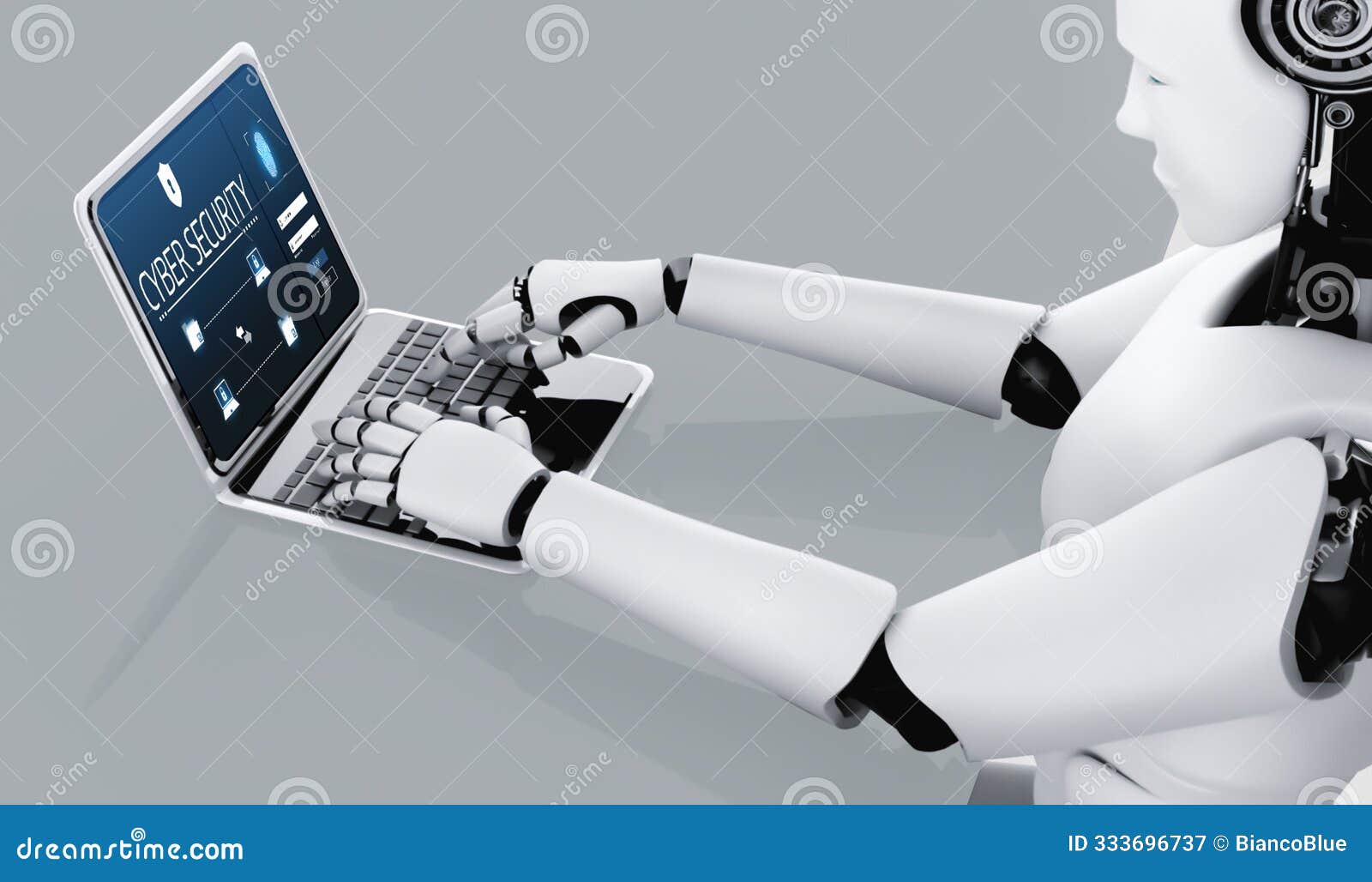 Cyber Security System on Computer Screen Protect Private Information ...