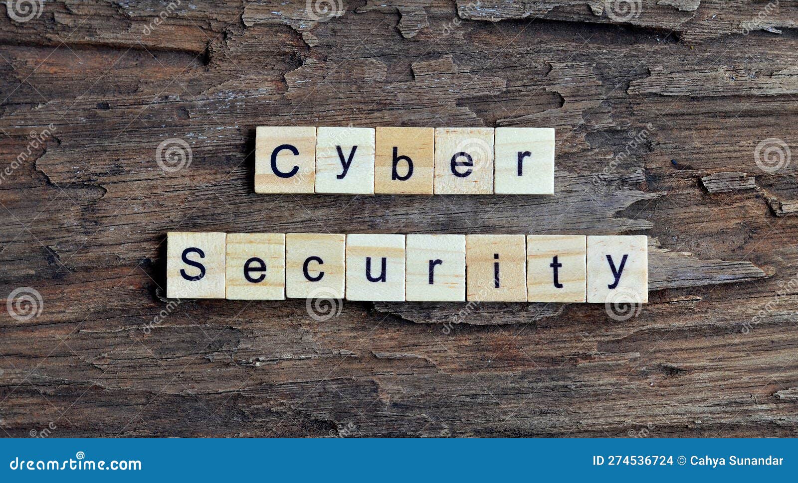 Cyber Security Text on Wooden Square, Motivation Quotes Stock Photo ...